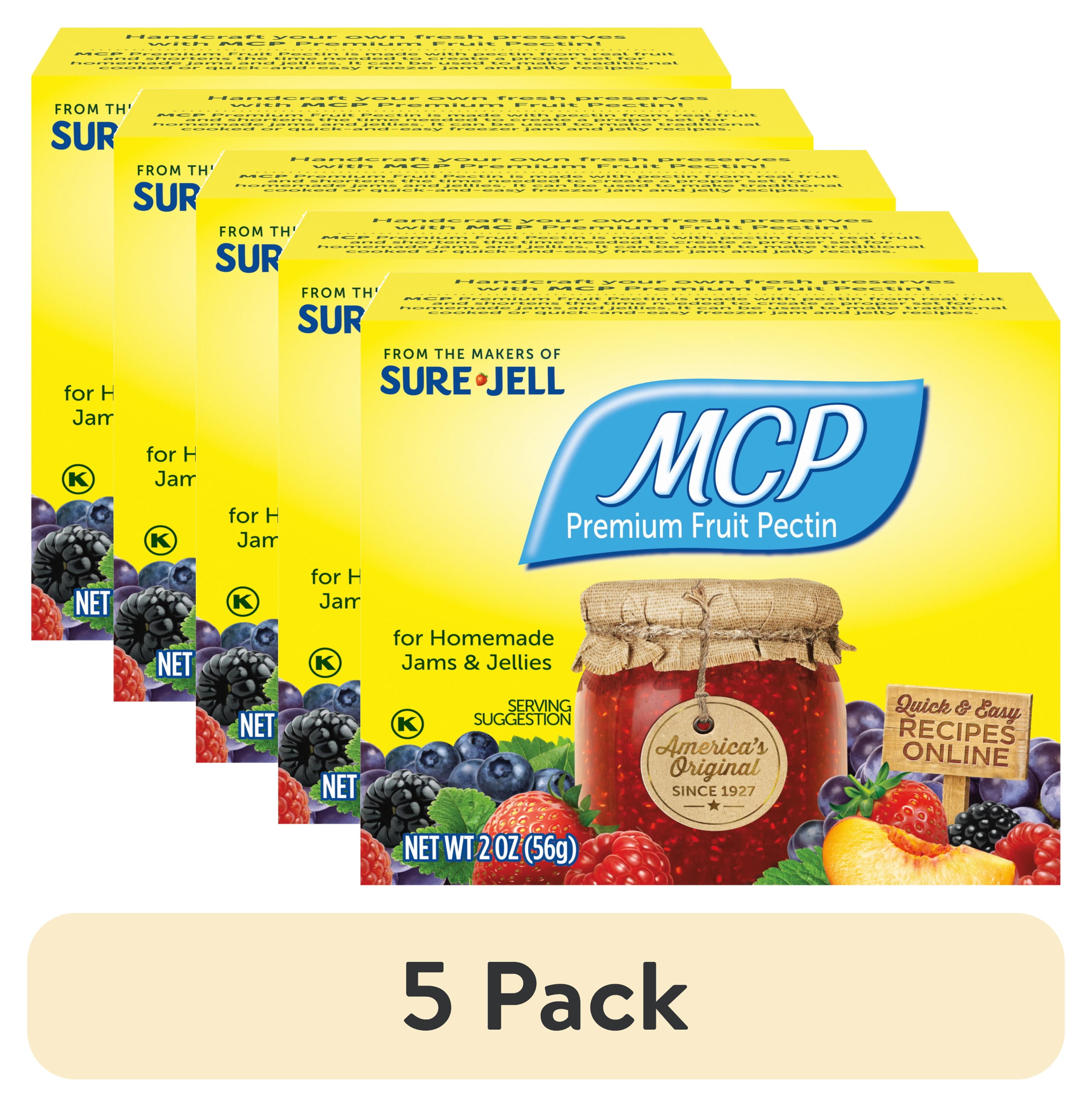 (5 pack) MCP Premium Fruit Pectin, 2 oz Box - Walmart.com