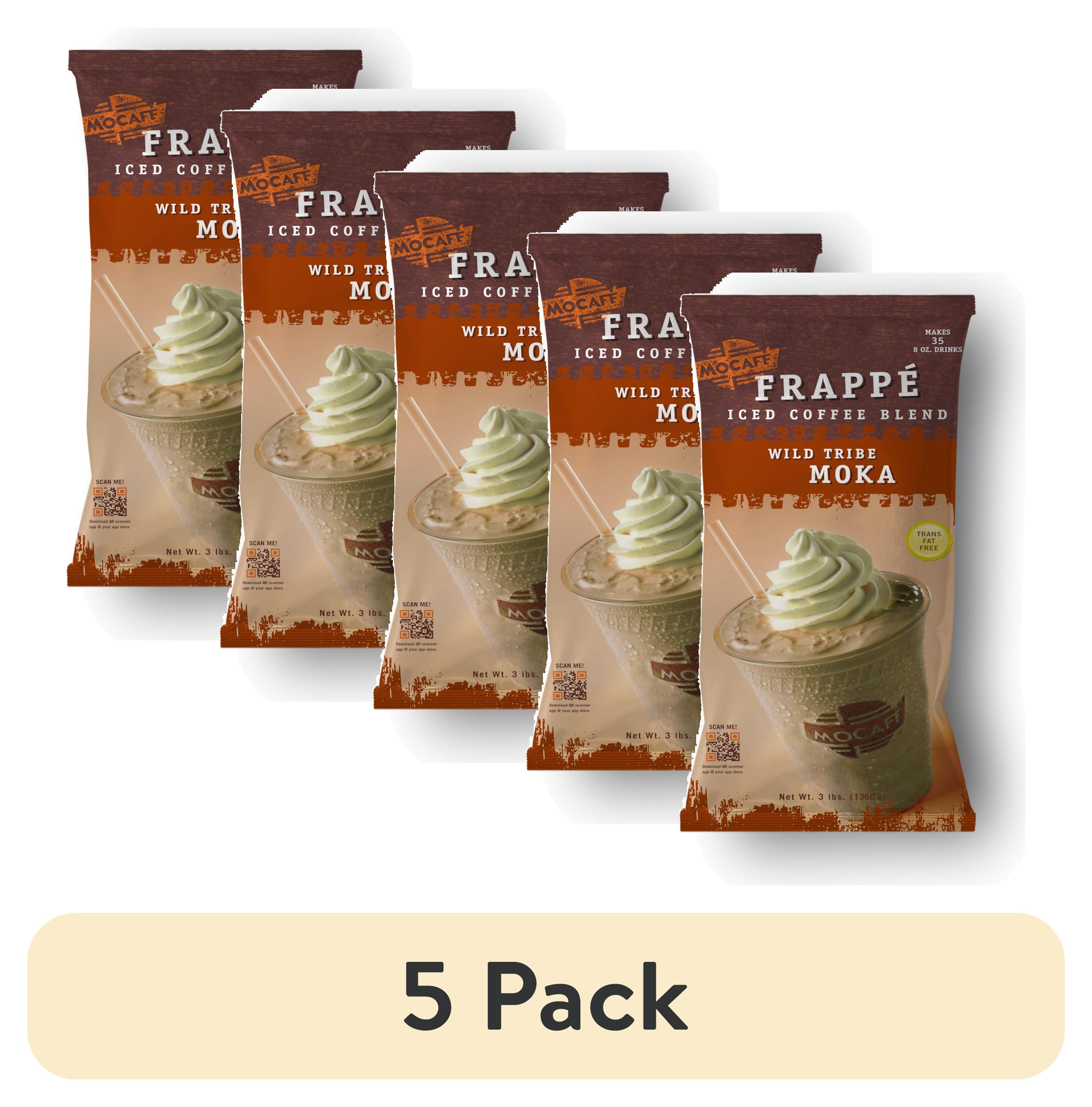 (5 pack) MOCAFE Wild Tribe Moka Frappe Mix, 3 lbs. bag - Walmart.com