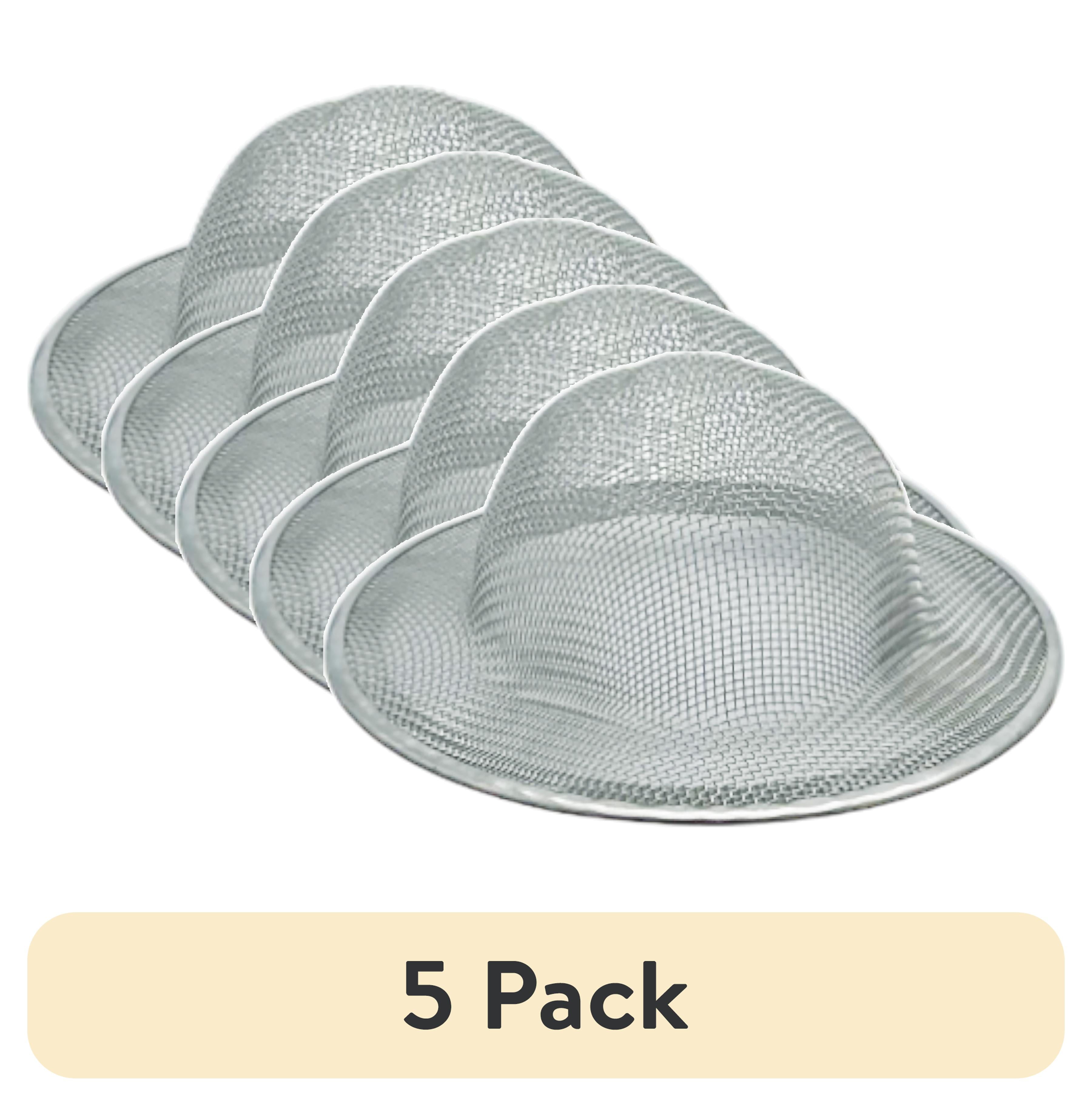 (5 pack) Mainstays Large Universal Mesh Drain Strainer 4-3/8" Stainless ...