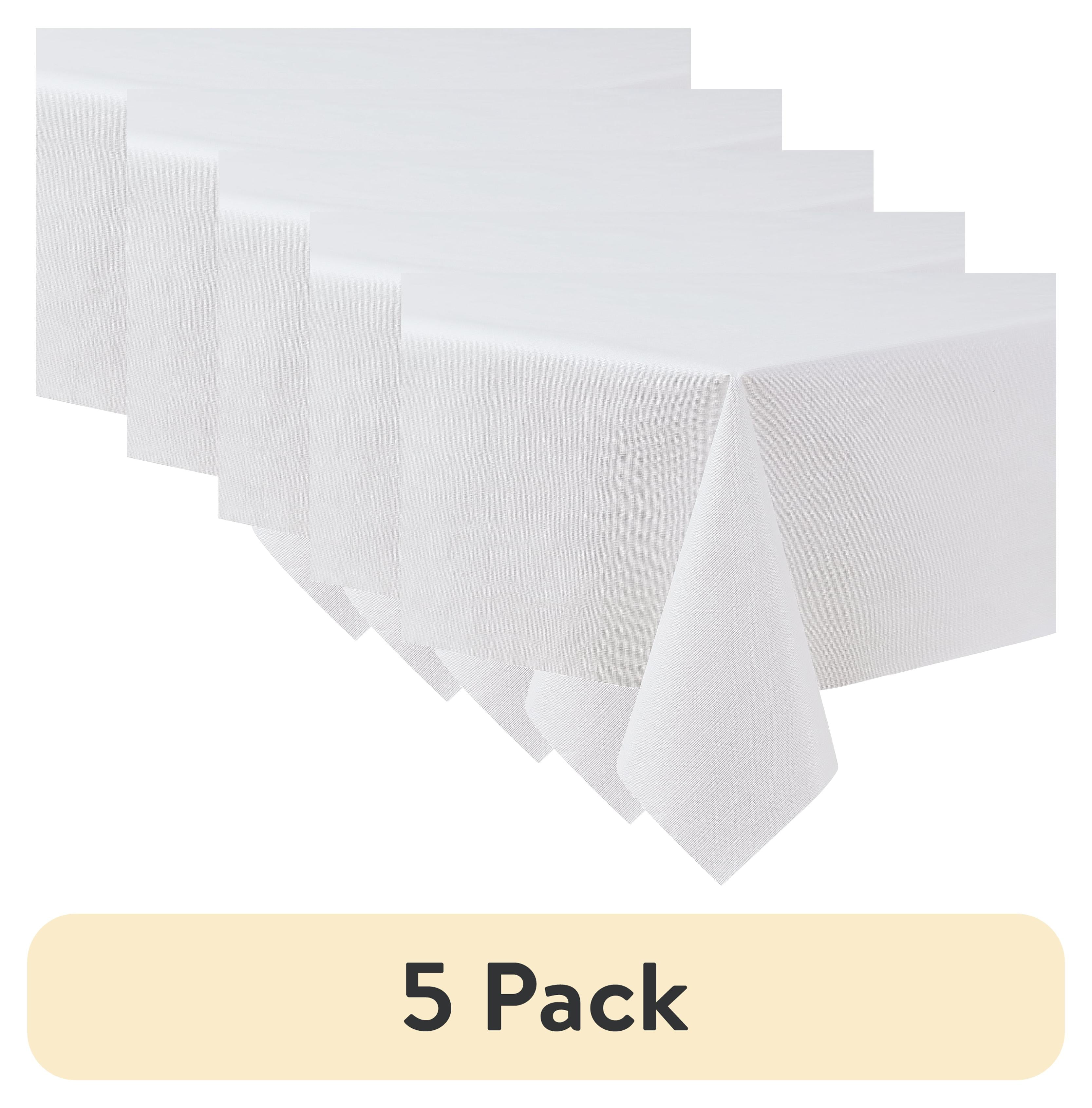 (5 pack) Mainstays White Table Pad 60" x 84" Rectangle - Walmart.com