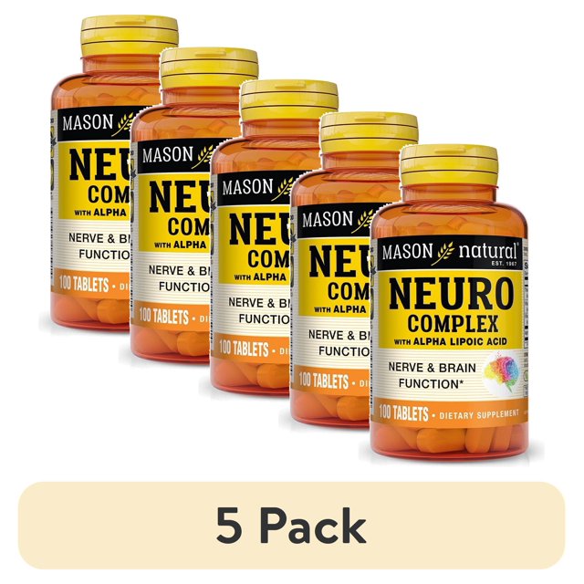 (5 pack) Mason Natural Neuro Complex with Alpha Lipoic Acid - Support ...