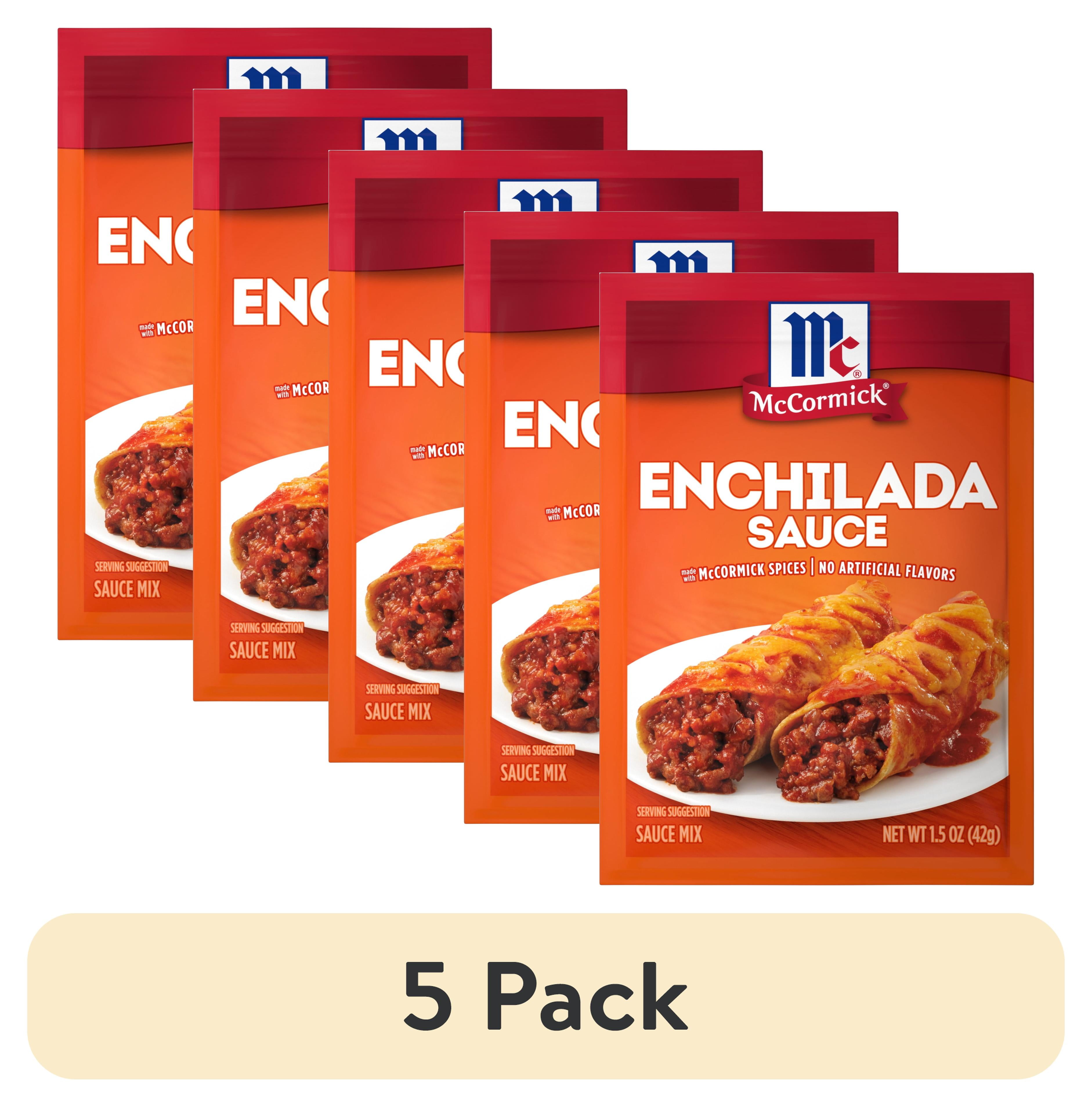 (5 pack) McCormick Enchilada Sauce Mix, 1.5 oz Packet - Walmart.com
