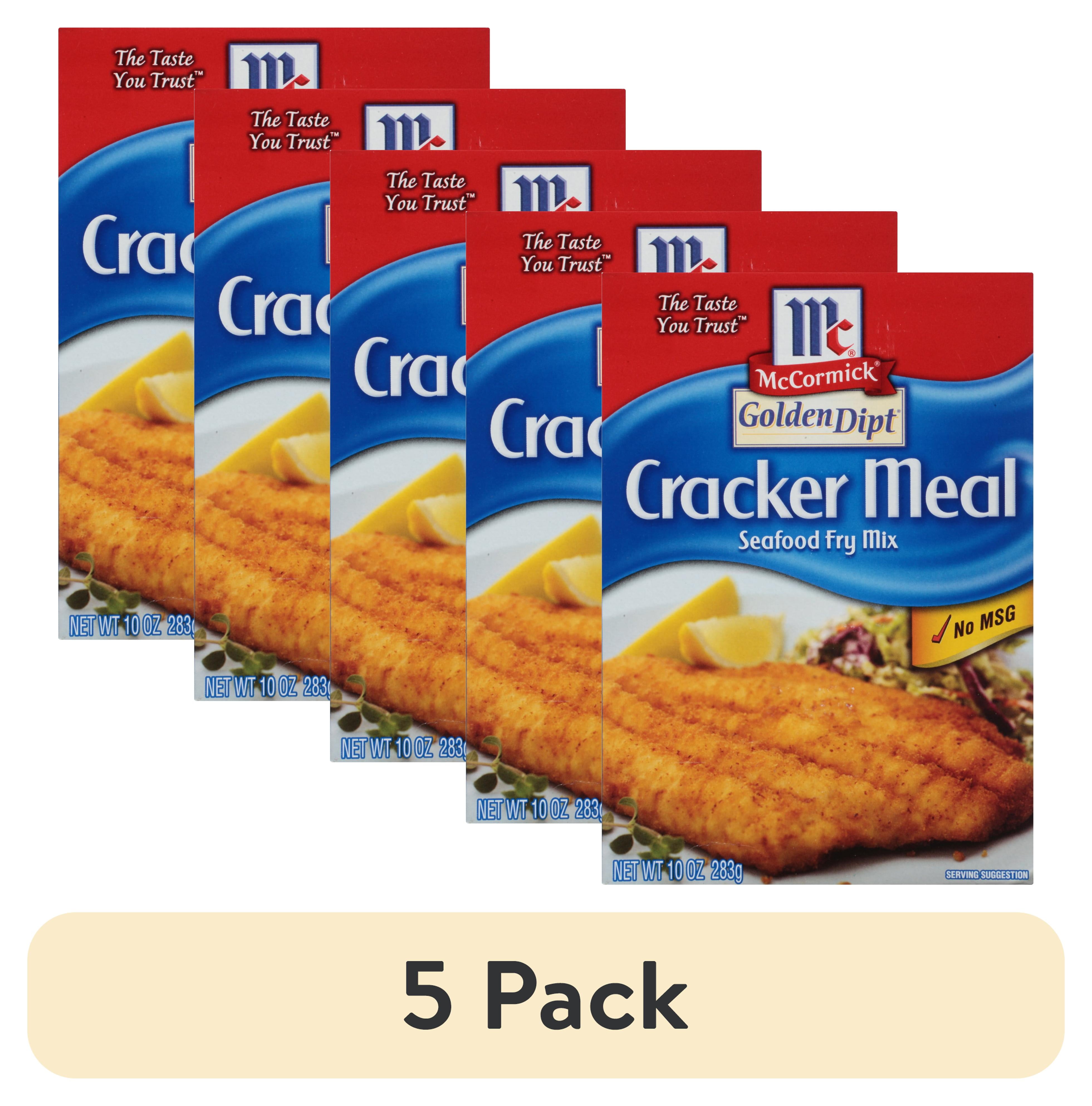 (5 pack) McCormick Golden Dipt Cracker Meal Seafood Fry Mix, 10 oz Box ...