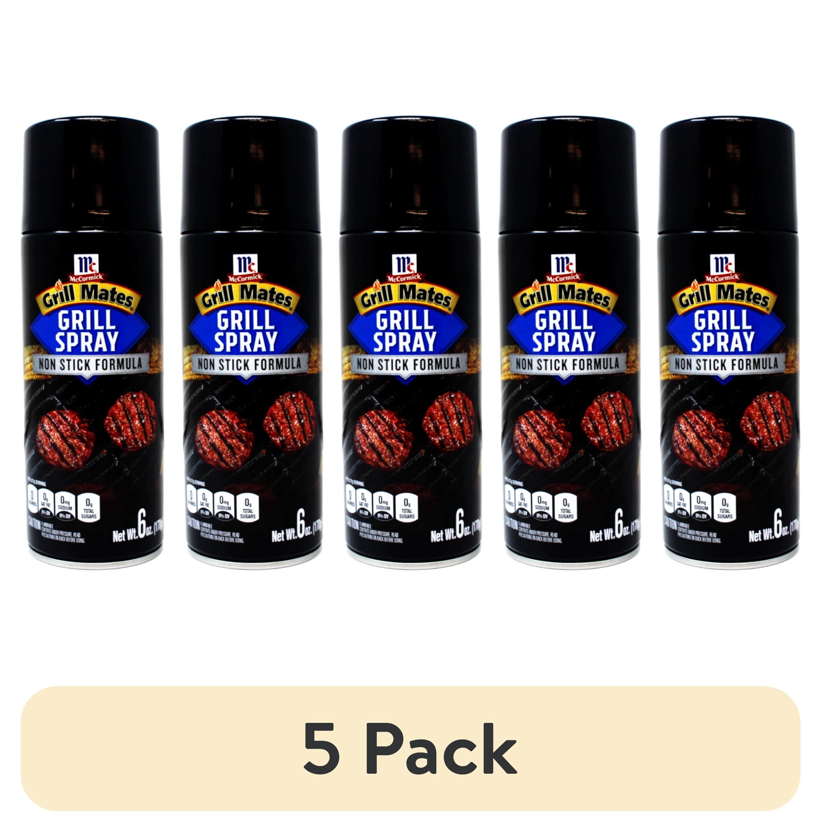 (5 pack) McCormick Grill Cooking Spray Non Stick Formula, 6 Ounce ...