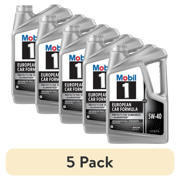 (5 pack) Mobil 1 FS European Car Formula Full Synthetic Motor Oil 5W-40 ...