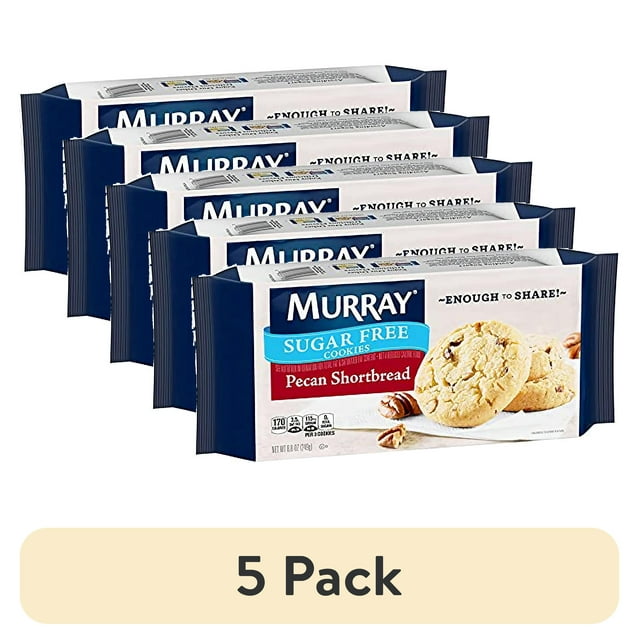 (5 pack) Murray Sugar Free Cookies, Pecan Shortbread, 8.8 Ounce Tray ...