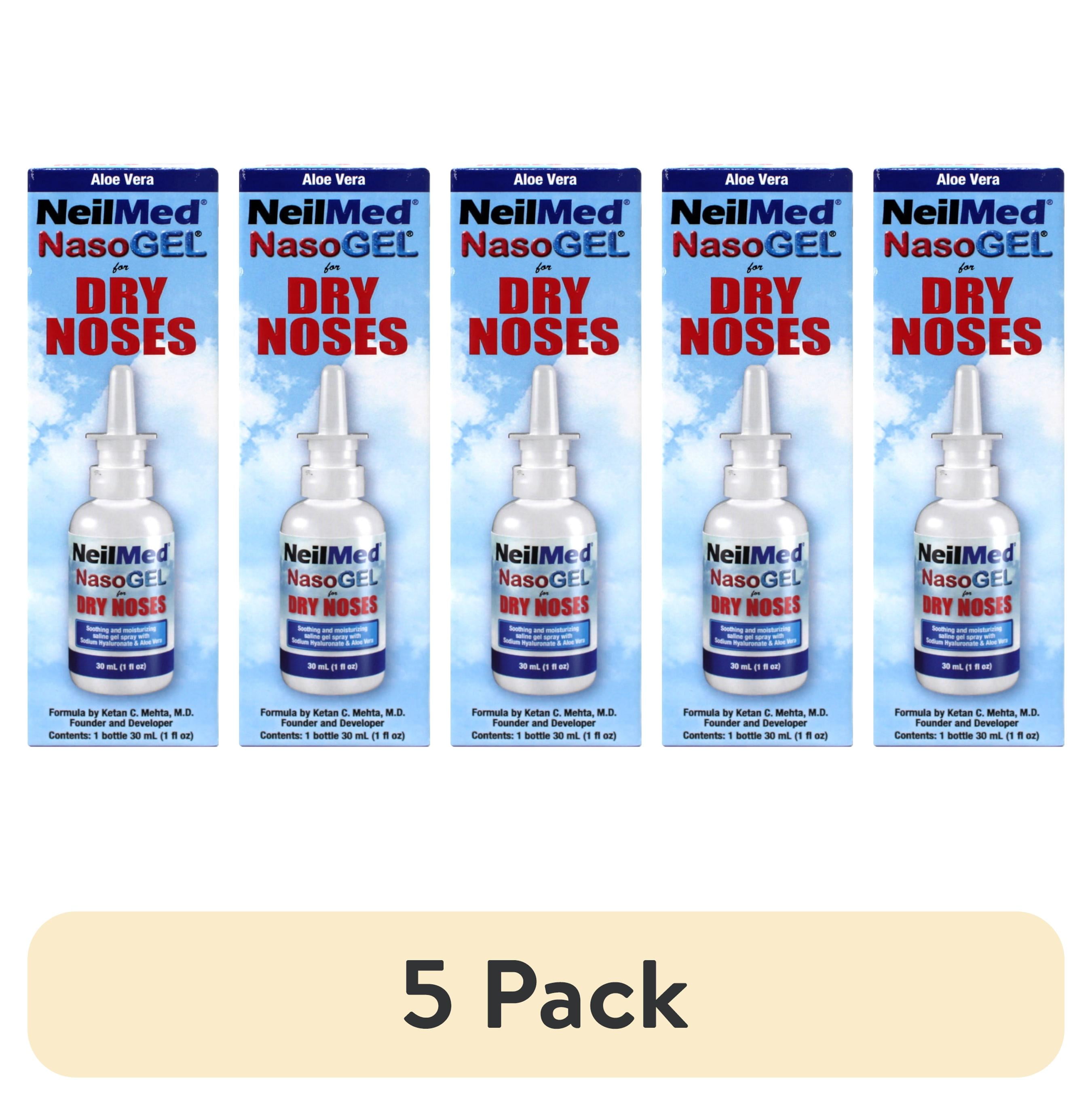(5 pack) NasoGel Water Soluble Saline Nasal Gel Spray for Dry Noses by ...