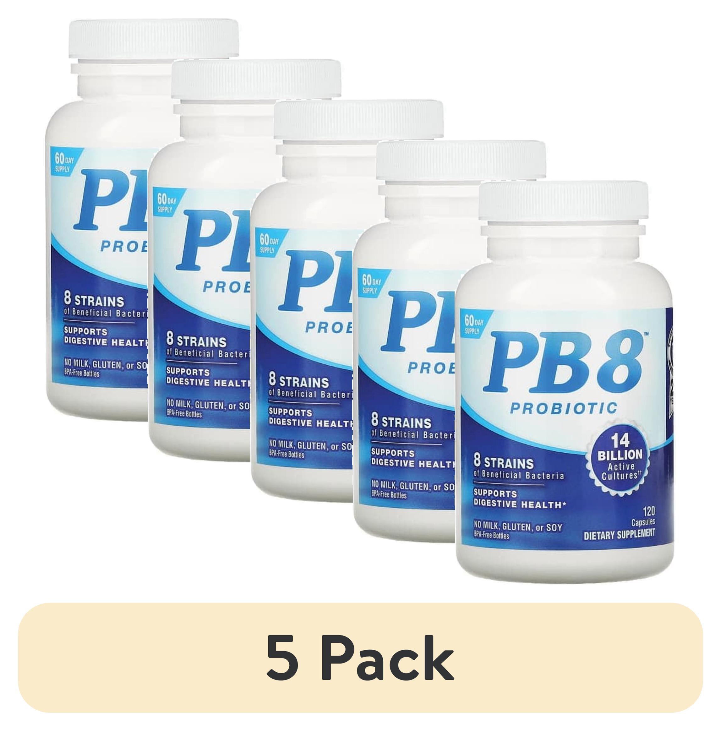 (5 pack) Nutrition Now PB 8 Pro-Biotic Acidophilus For Life Capsules ...