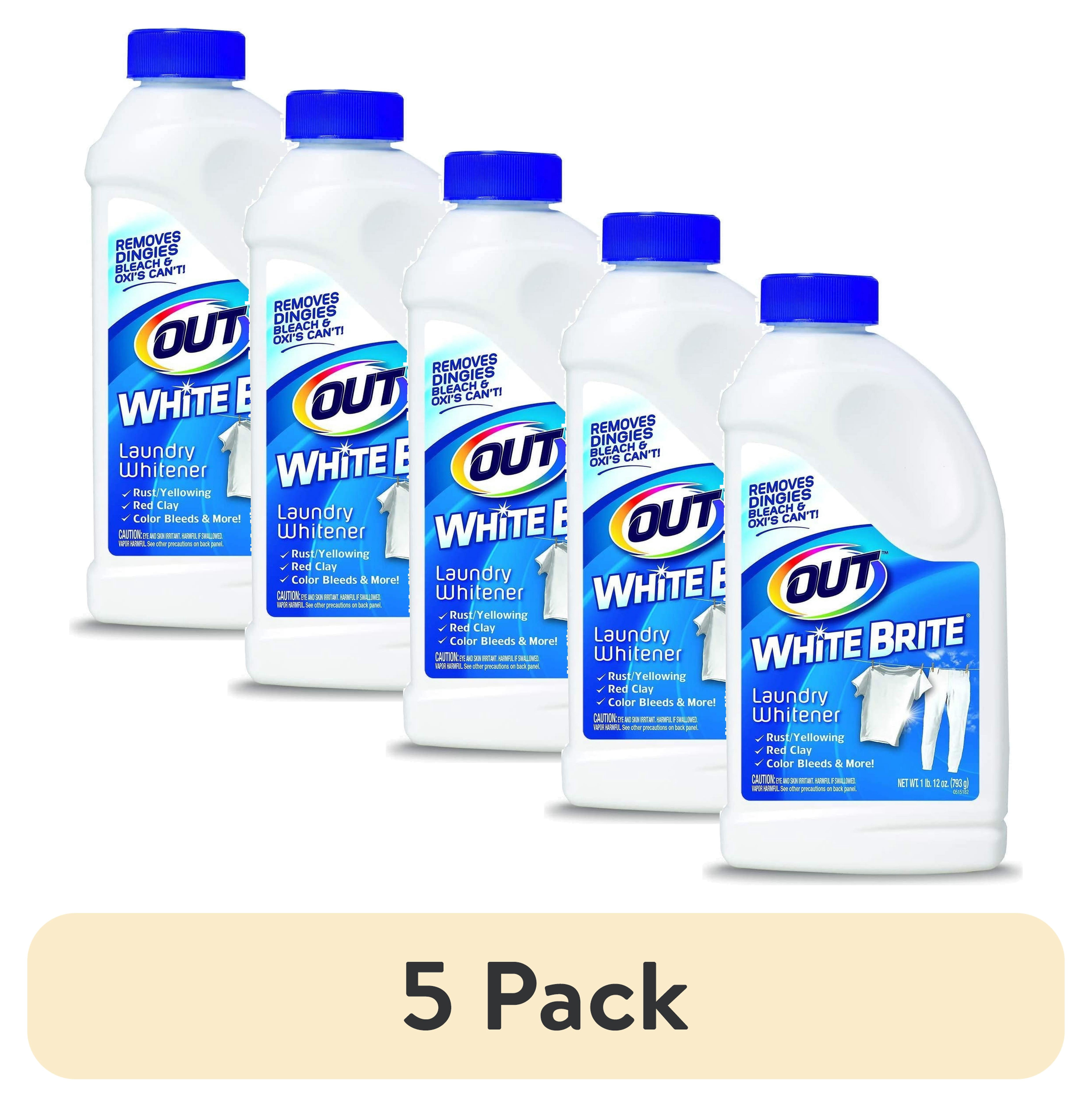 (5 pack) OUT White Brite Laundry Whitener, 1 lb. 12 oz. Bottle ...