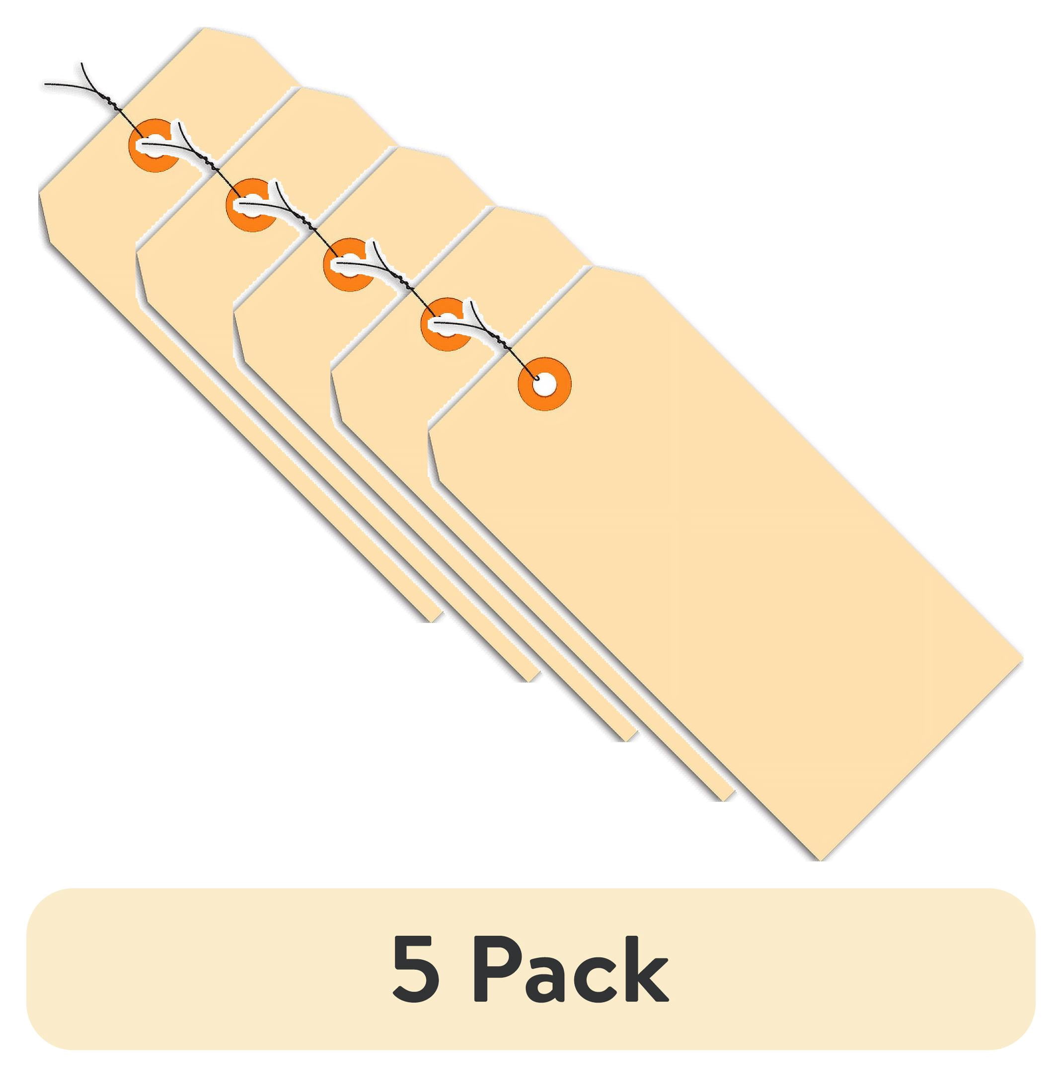 (5 pack) Office Depot® Brand Prewired Manila Shipping Tags, 13 Point ...