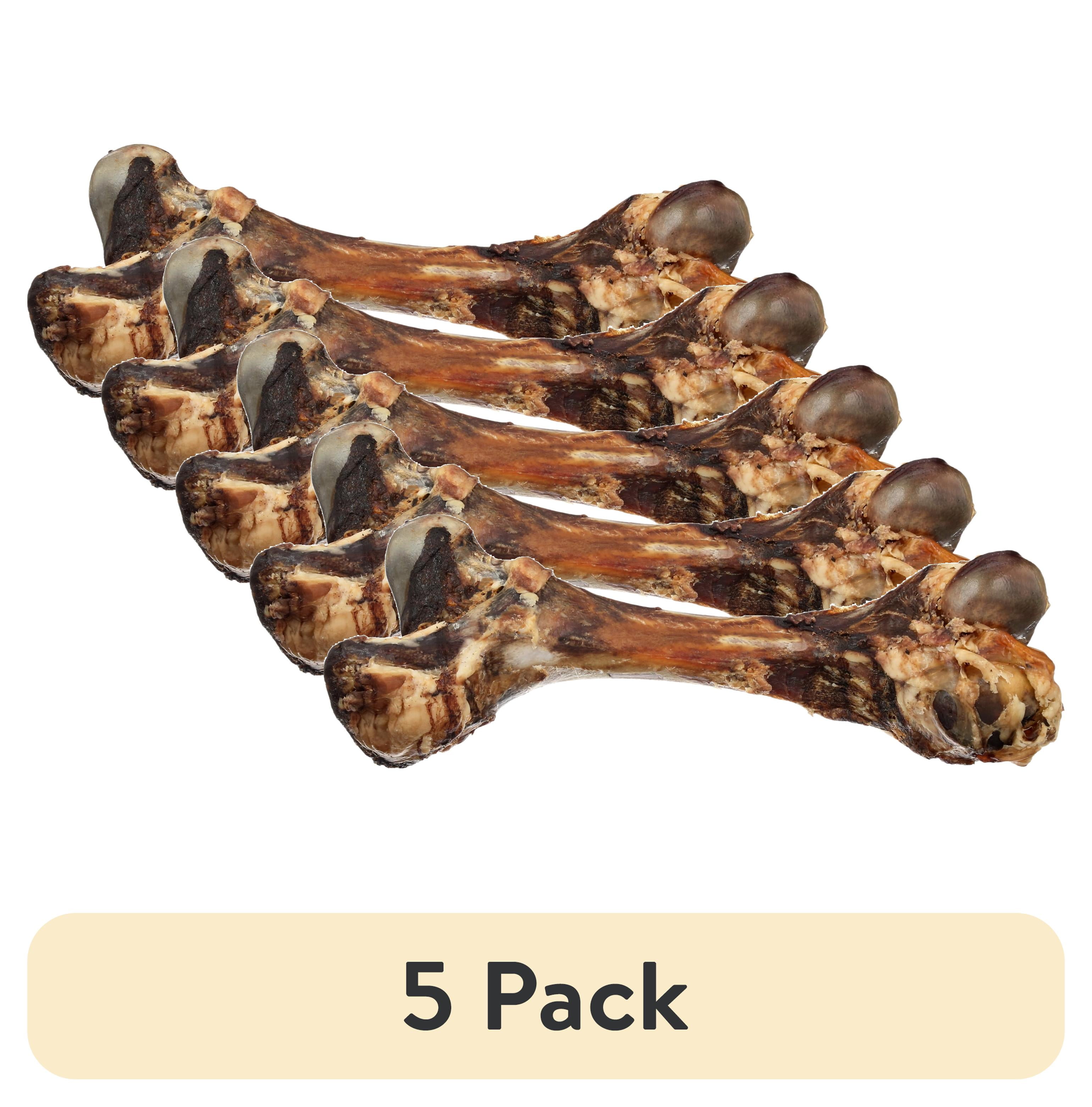 (5 pack) Ol' Roy Natural Large Beef Femur, Naturally Smoked, Chews for ...