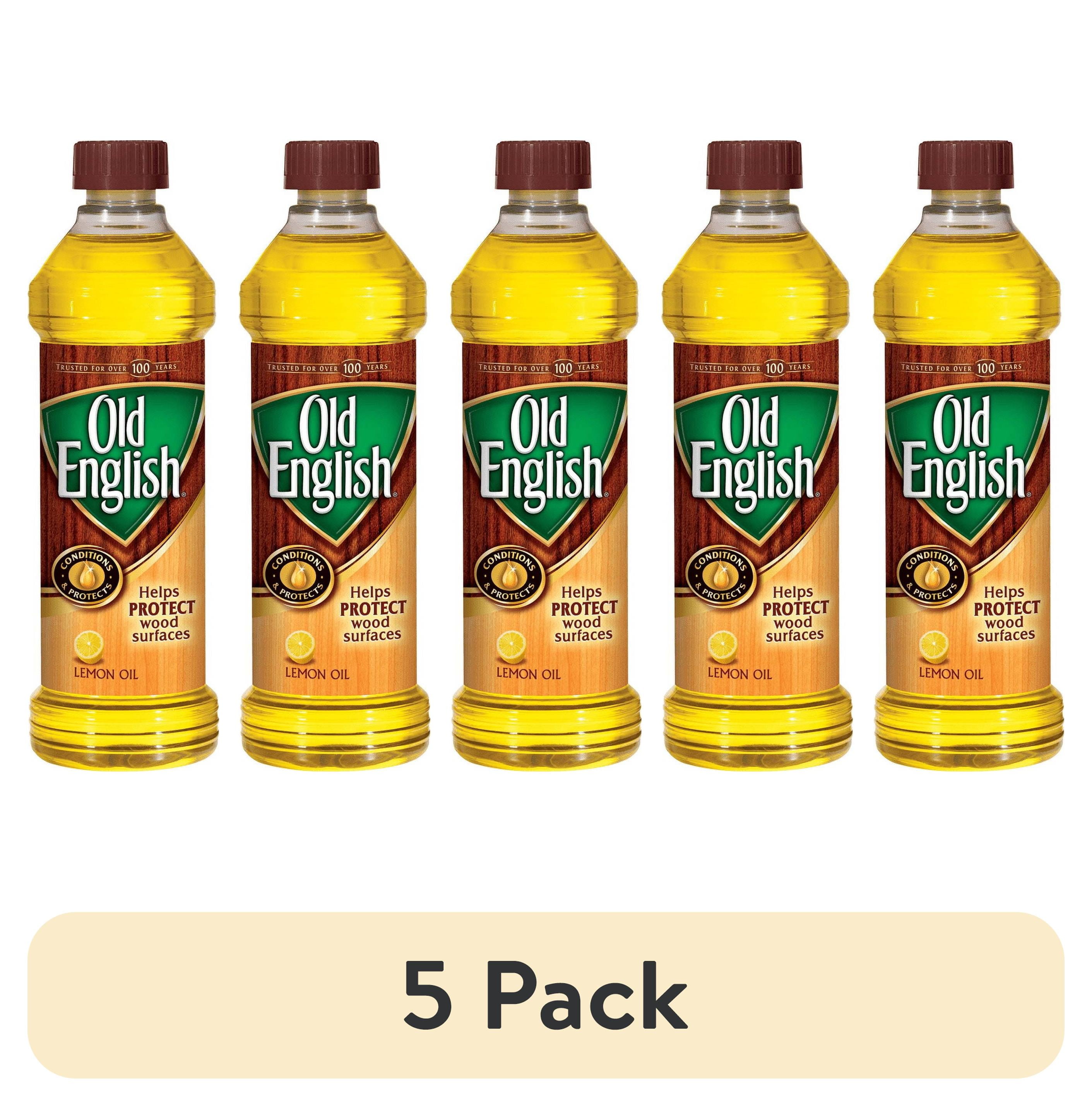 (5 pack) Old English Wood Furniture Oil Protecting Polish, Lemon, 16oz ...