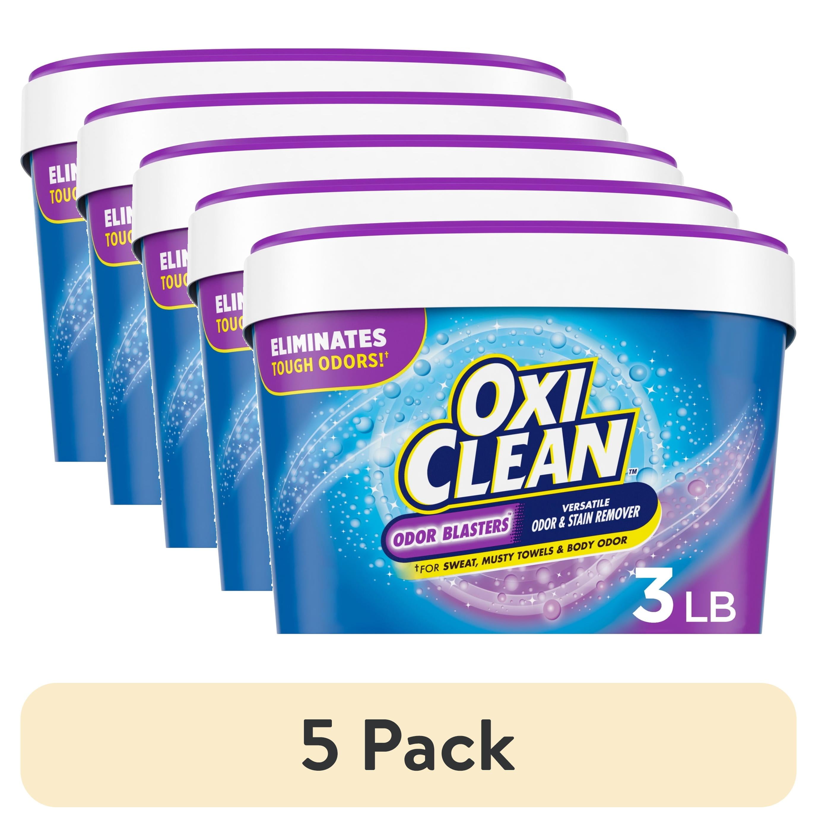 (5 pack) OxiClean Odor Blasters Versatile Home and Laundry Stain Remover Powder, 3 lb - Walmart.com