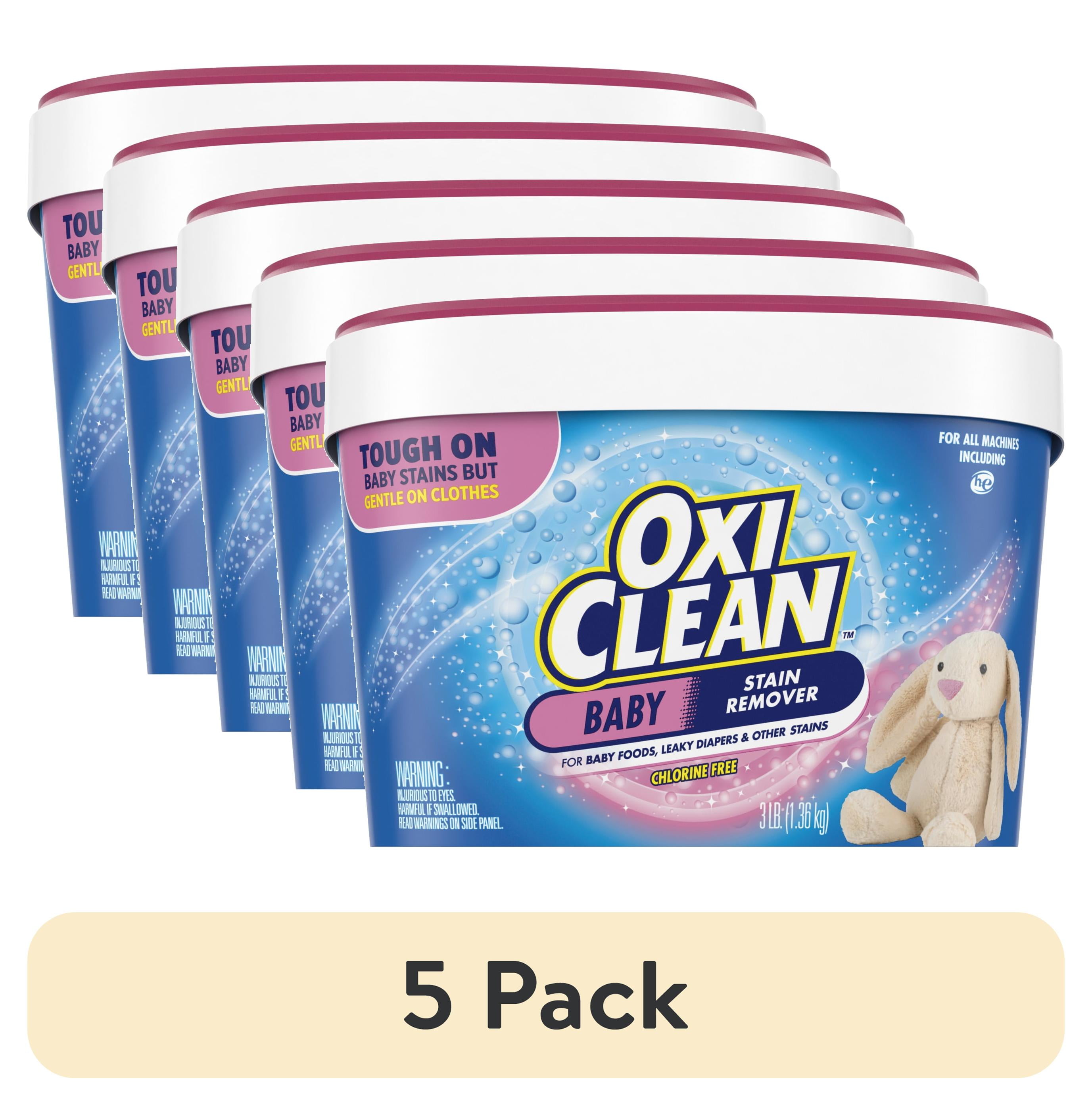(5 pack) OxiClean Versatile Baby Laundry Stain Remover and Baby Stain ...