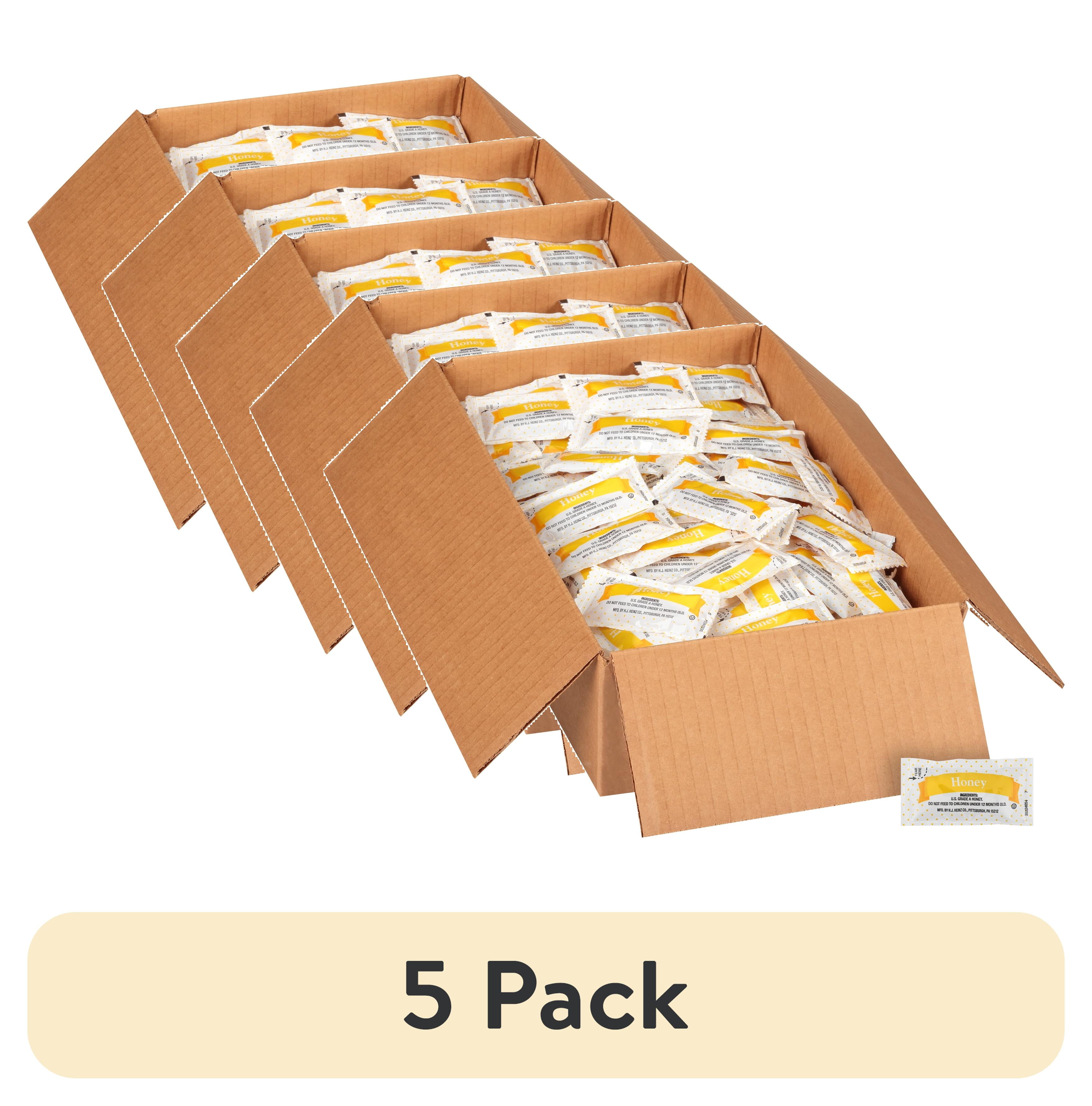 (5 pack) PPI Single Serve Honey, 9 gr. Packets (Pack of 200) - Walmart.com