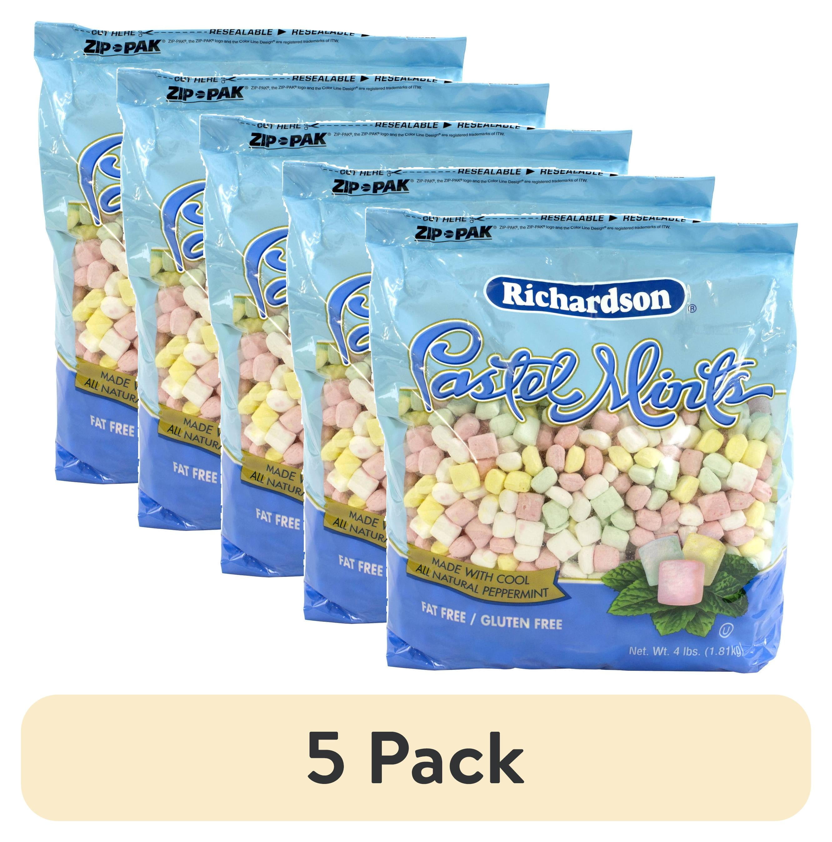 (5 pack) Pastel Mints Stand Up Bag 4lb - Walmart.com