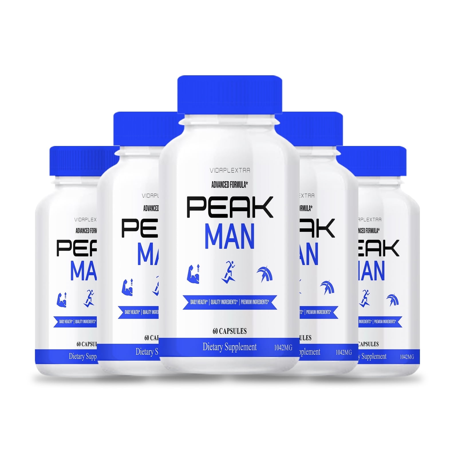 (5 pack) Peak Man Capsules - Peak Man Male Capsules - Walmart.com