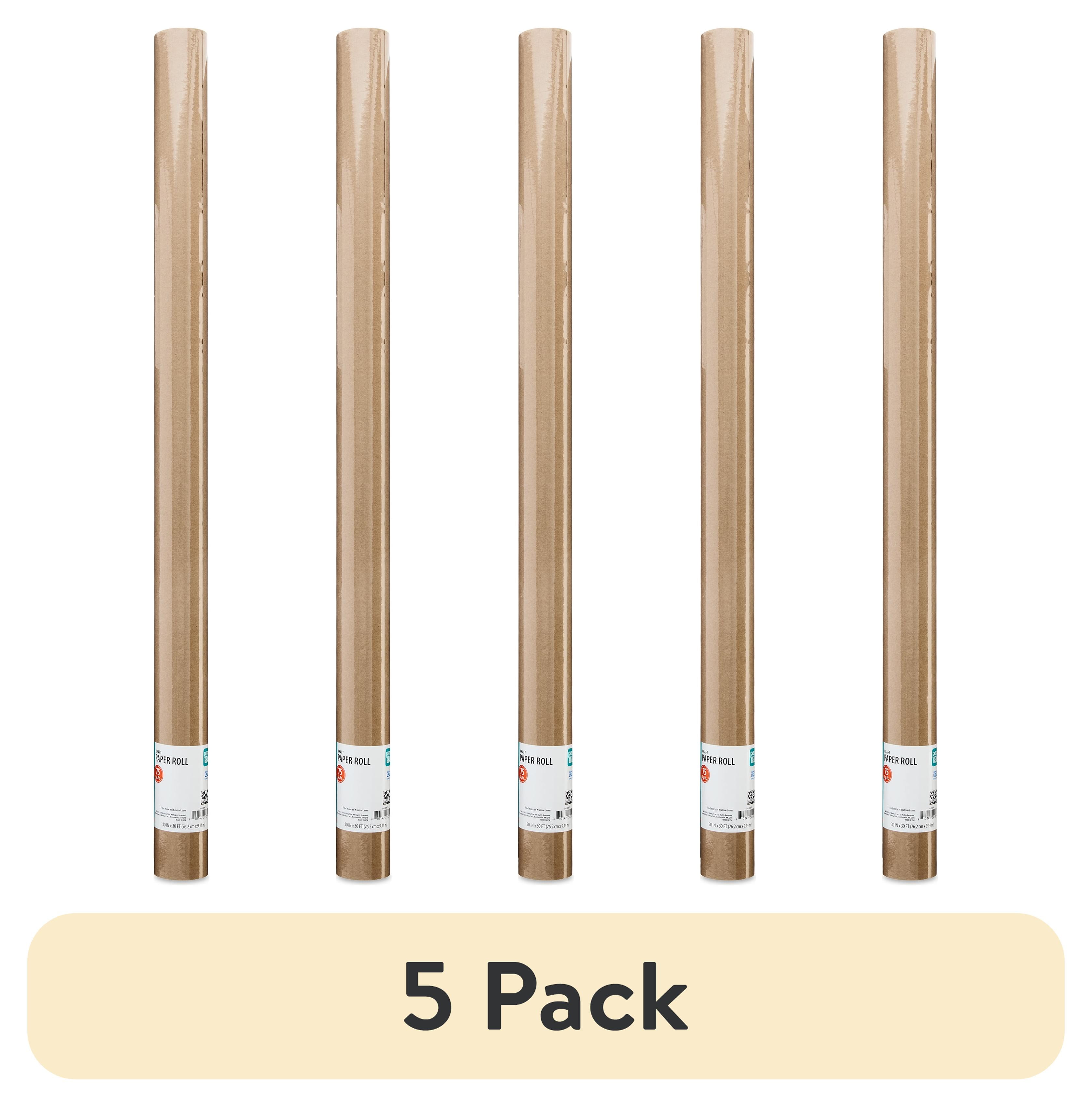 (5 pack) Pen+Gear 30"X30' Kraft Paper Roll - Walmart.com