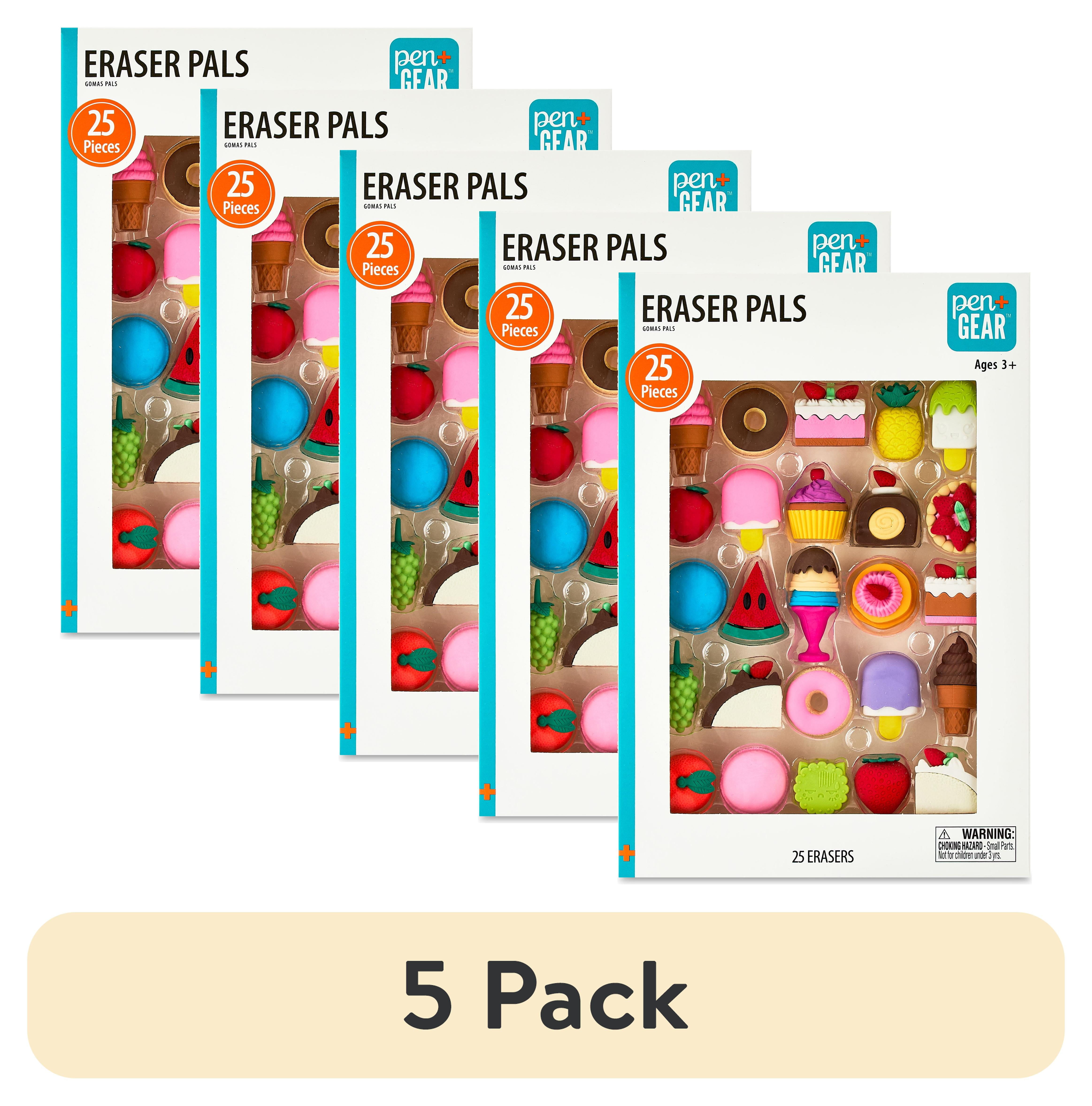 (5 pack) Pen+Gear Eraser Pals, Treats, 25 Count - Walmart.com