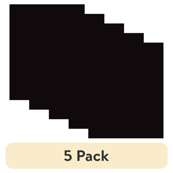 (5 pack) Pen+Gear Poster Board, 22 in x 28 in, Heavyweight, Black, 1 ...