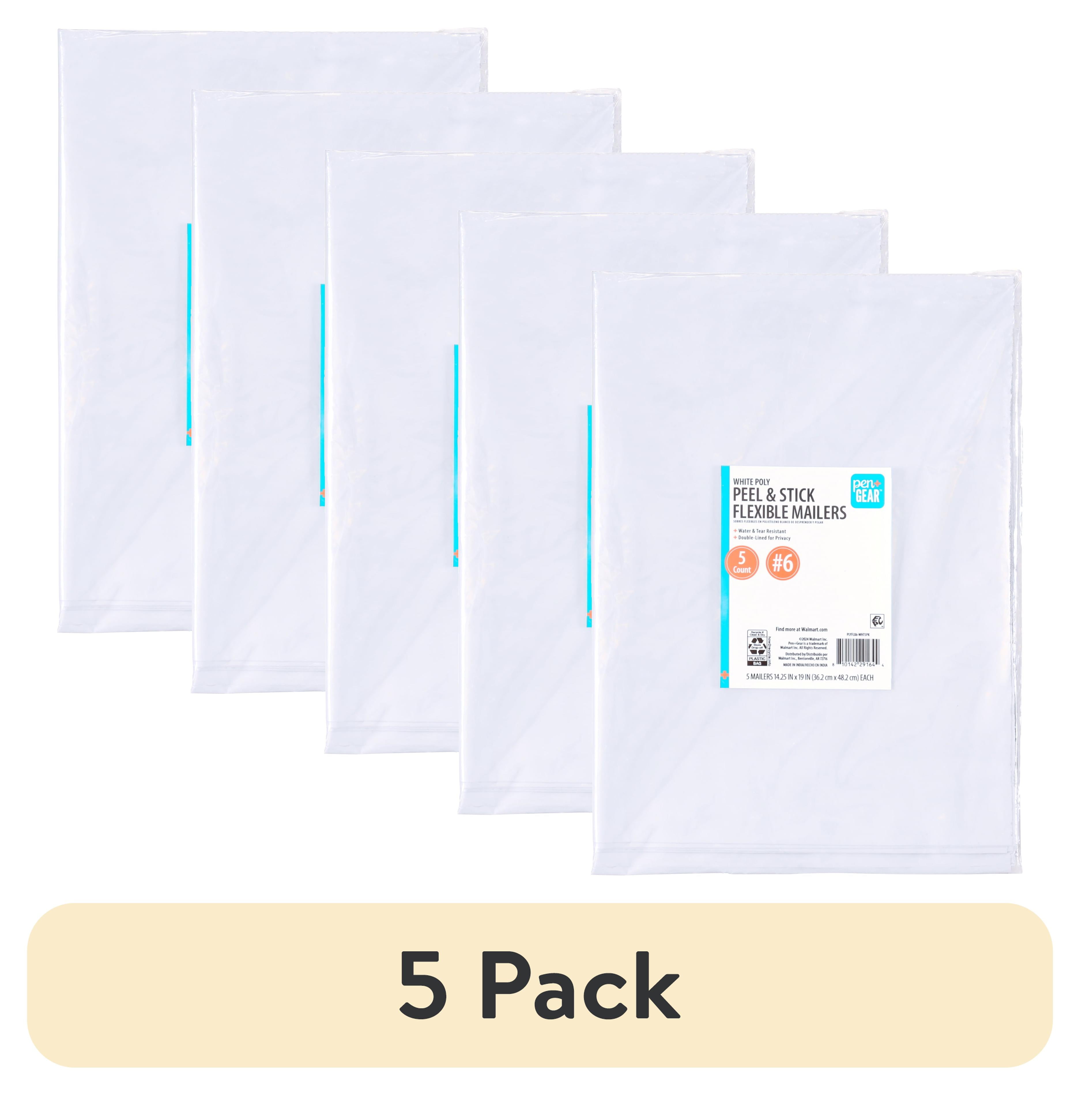 (5 pack) Pen+Gear Self-Seal Poly Flexible Mailers, #6 (14.25"x 19 ...