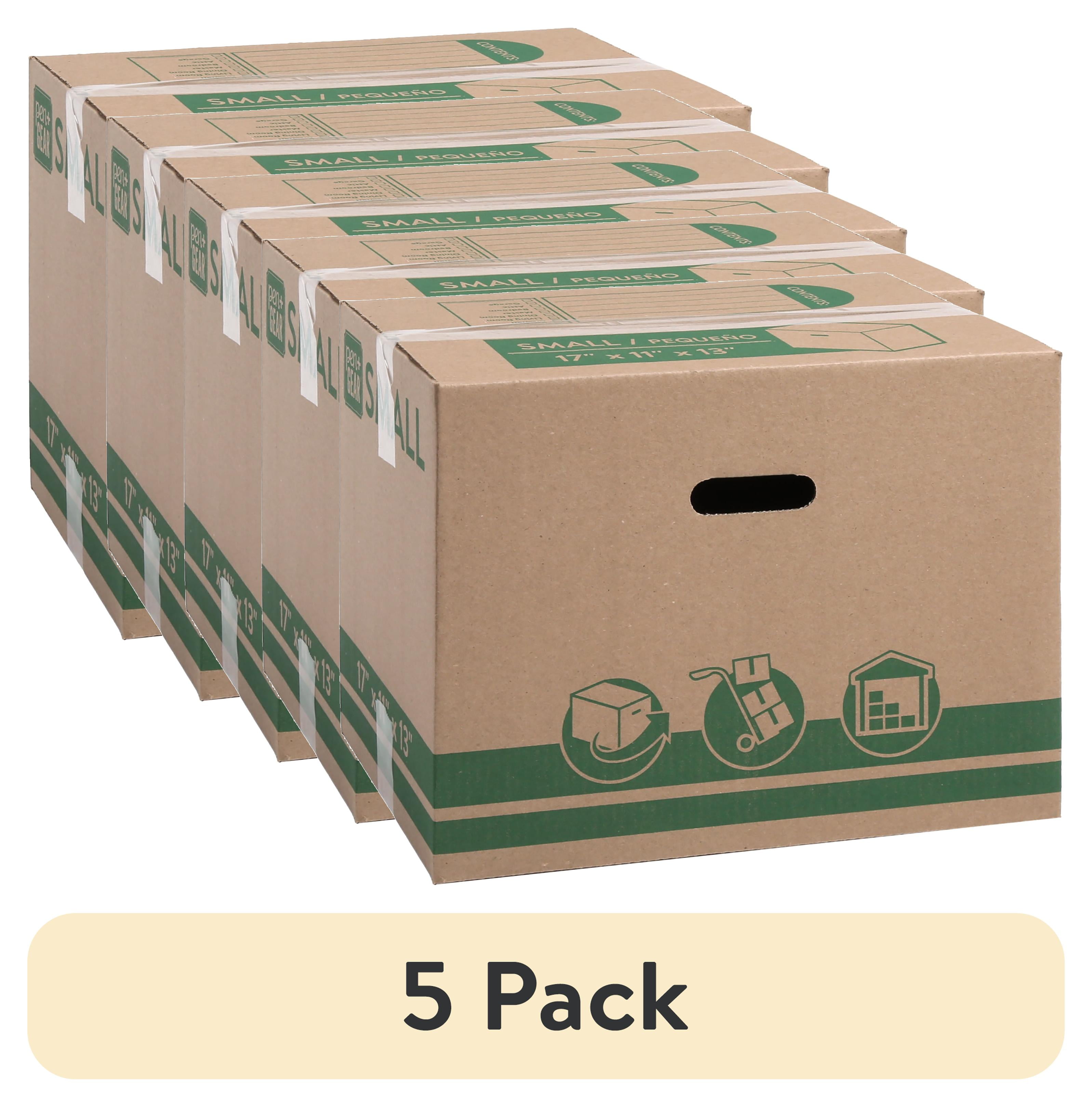 (5 pack) Pen + Gear Small Recycled Moving Box, 17L x 11W x 13H, Kraft ...