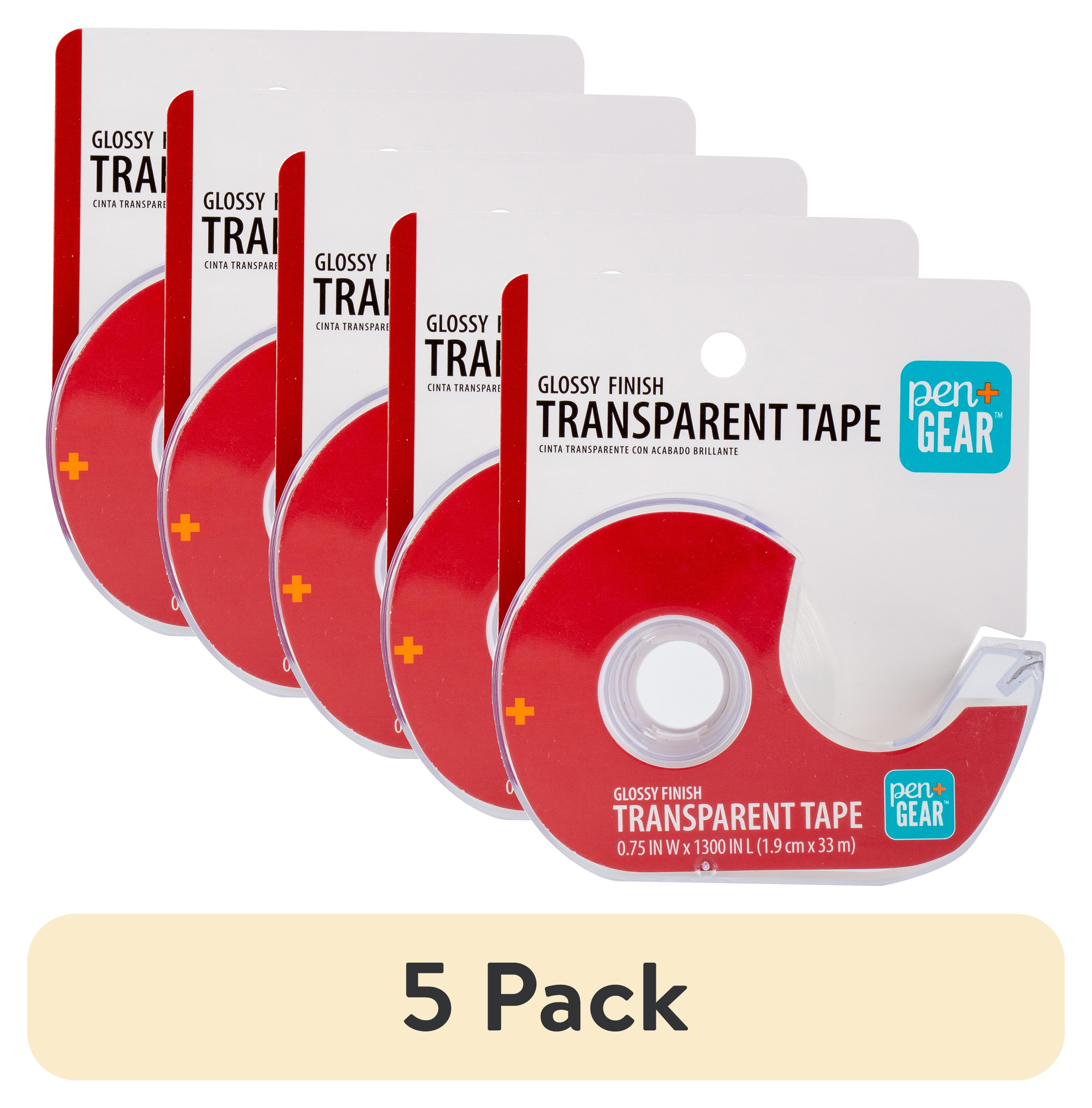 (5 pack) Pen+Gear Transparent Tape, 0.75 in x1300 in, Clear Color, 1 ...