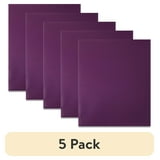 (5 pack) Pen + Gear Two Pocket Paper Folder, Solid Purple Color, Letter ...