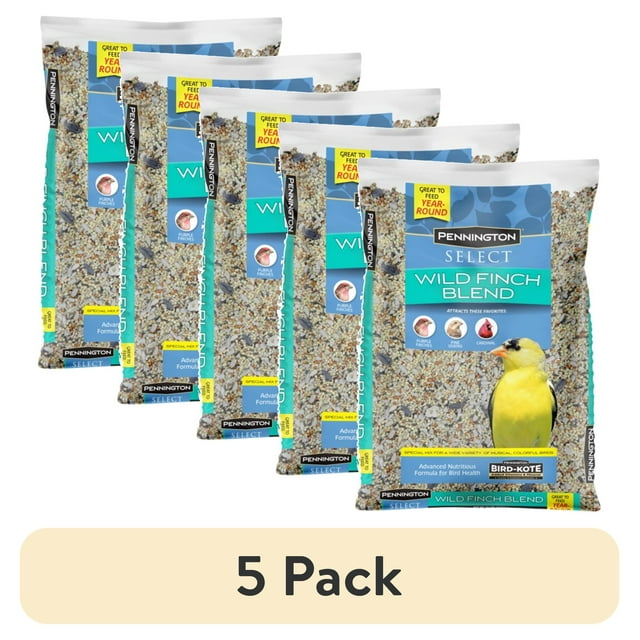 (5 pack) Pennington Select Wild Finch Blend, Dry Wild Bird Seed and ...