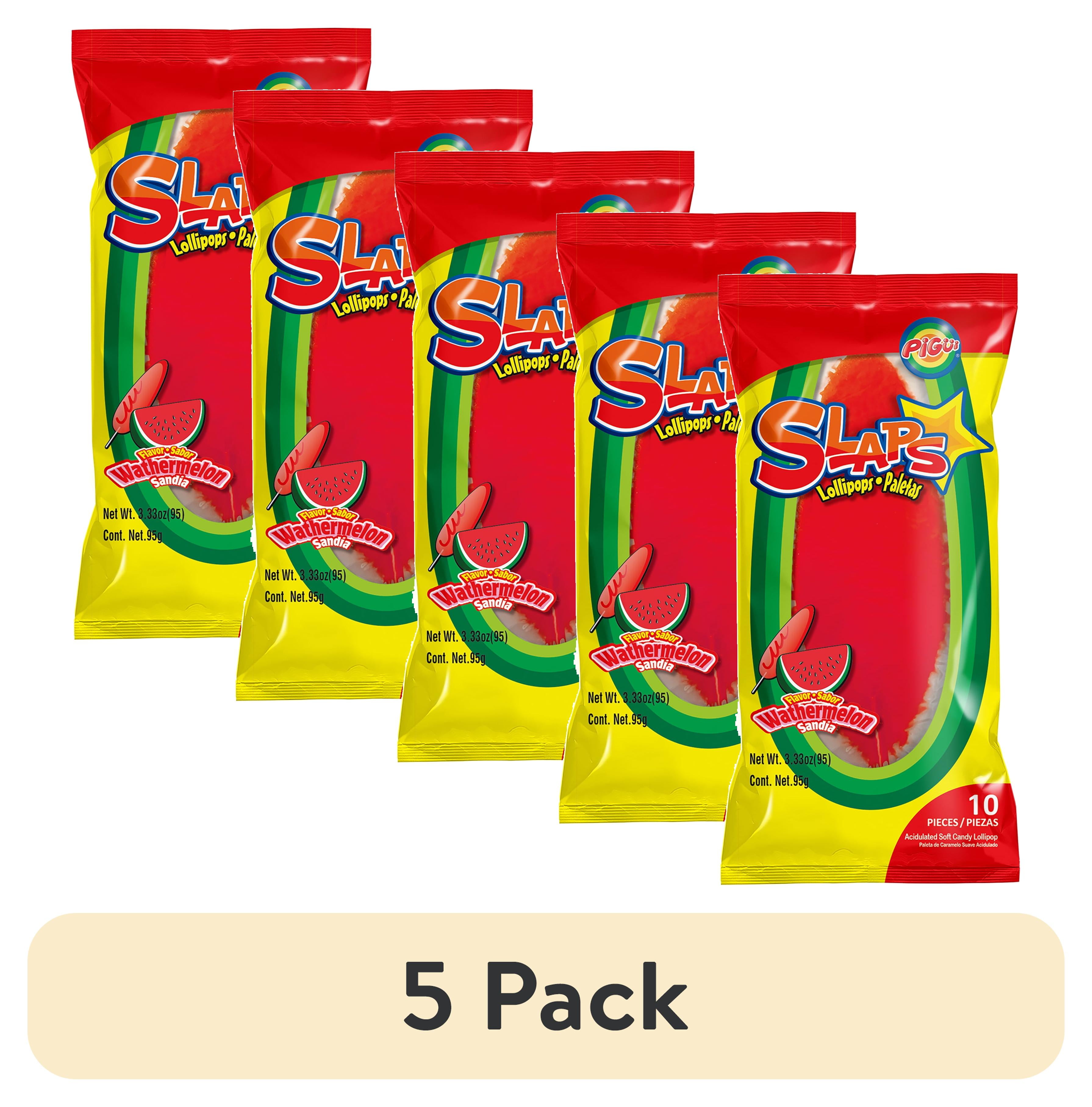 (5 pack) Pigui SLAPS Watermelon Flavor Snacks, 10 Count - Walmart.com