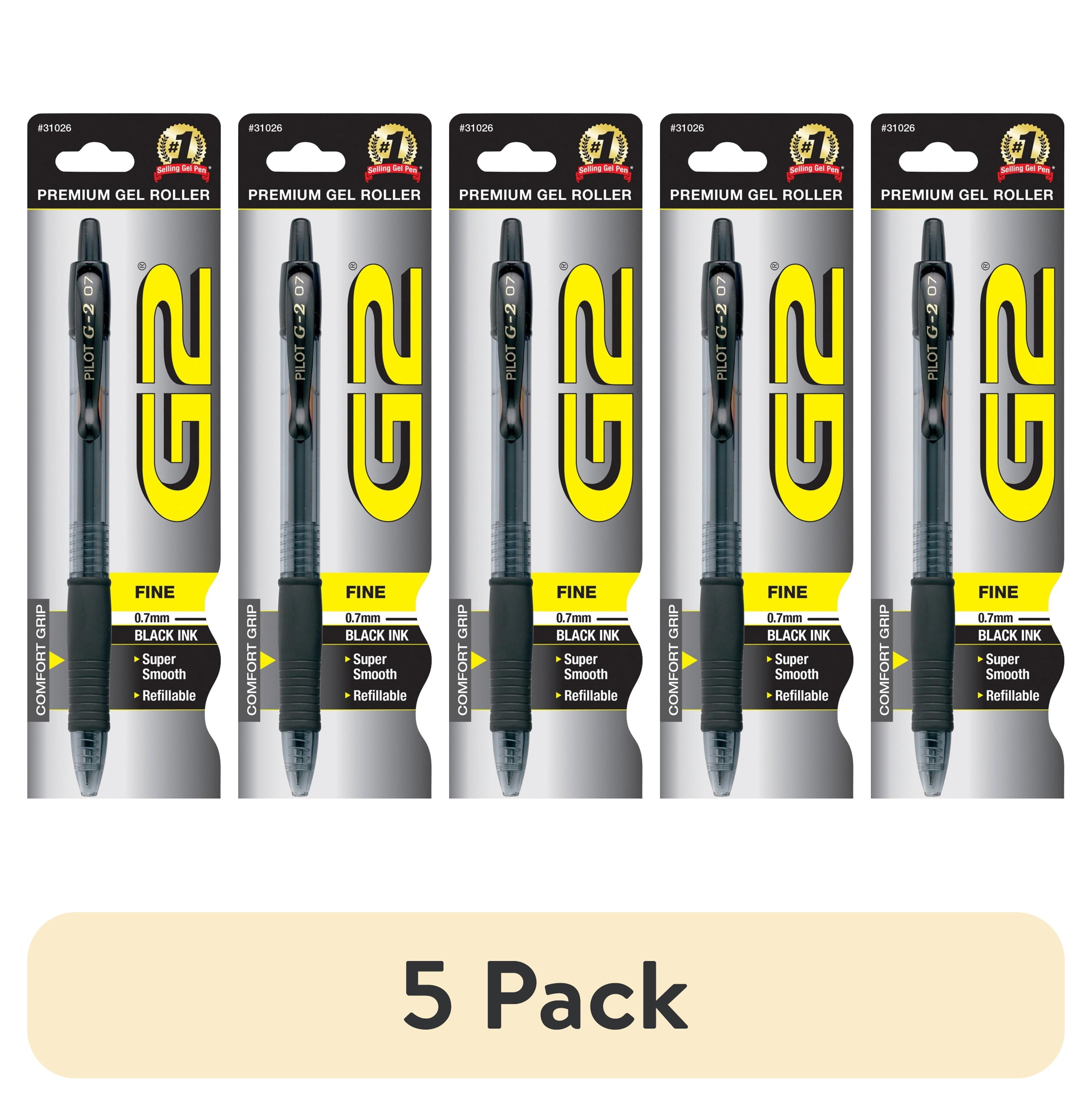 (5 pack) Pilot, PIL31026, G2 Retractable Gel Ink Rollerball Pens, 1 ...