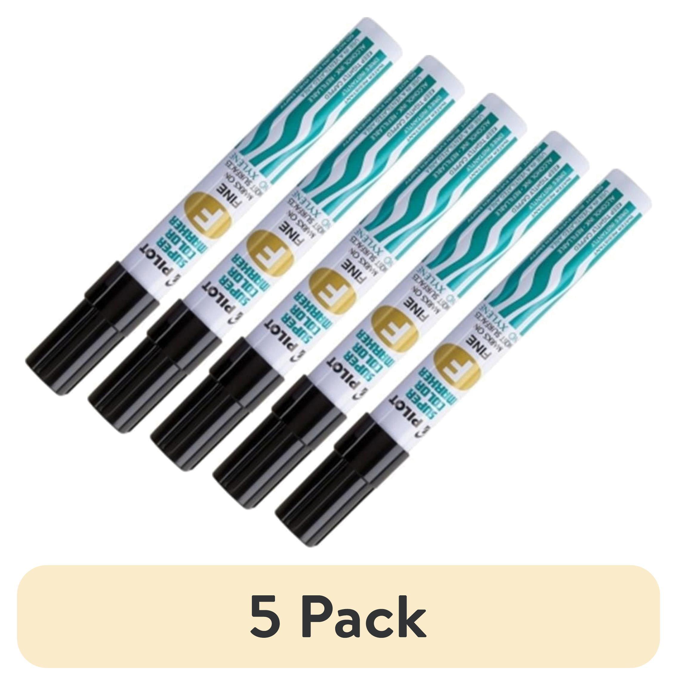 (5 pack) Pilot Permanent Fine Marker Black - Walmart.com