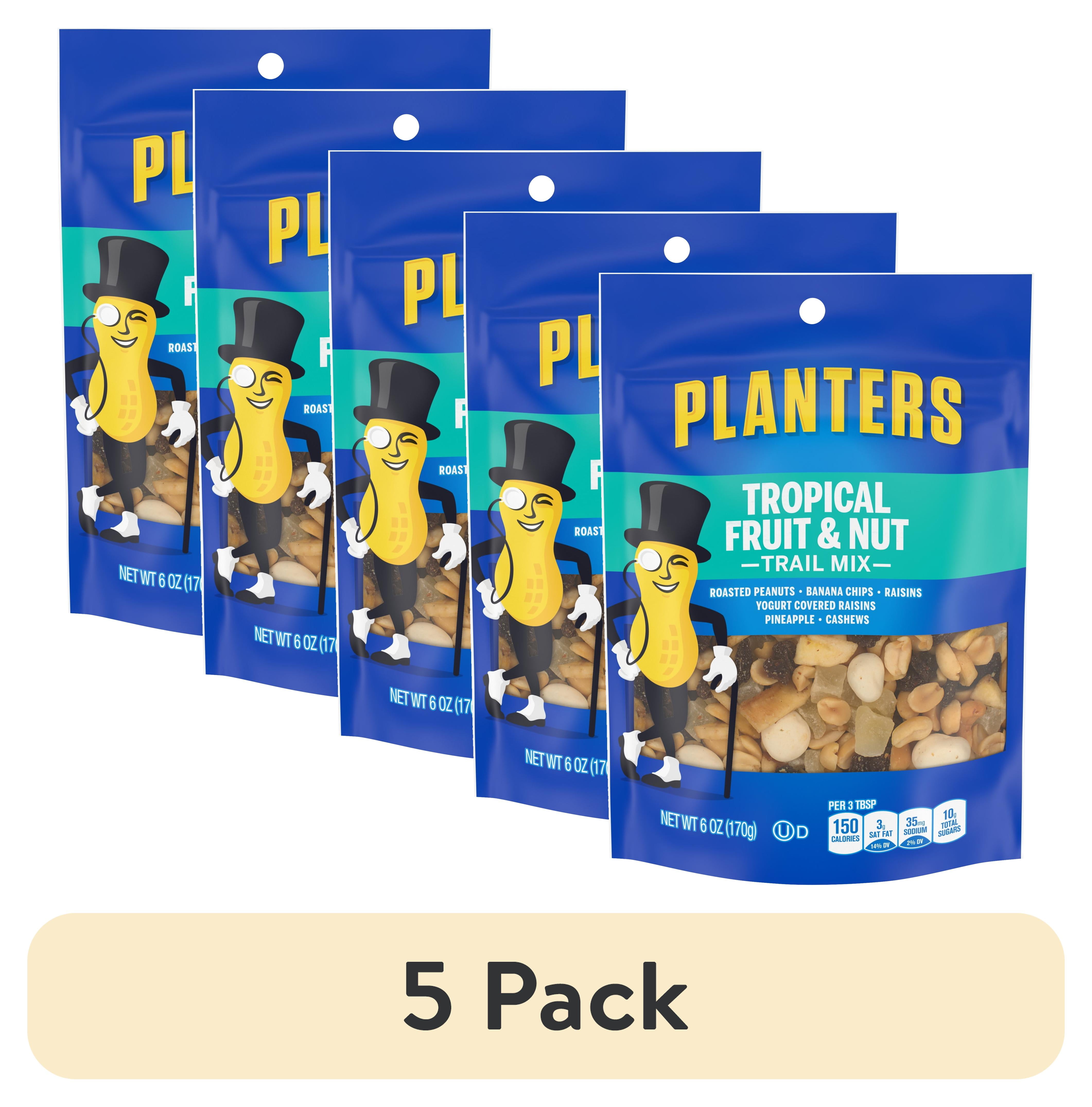 (5 pack) Planters Tropical Fruit & Nut Trail Mix with Roasted Peanuts ...
