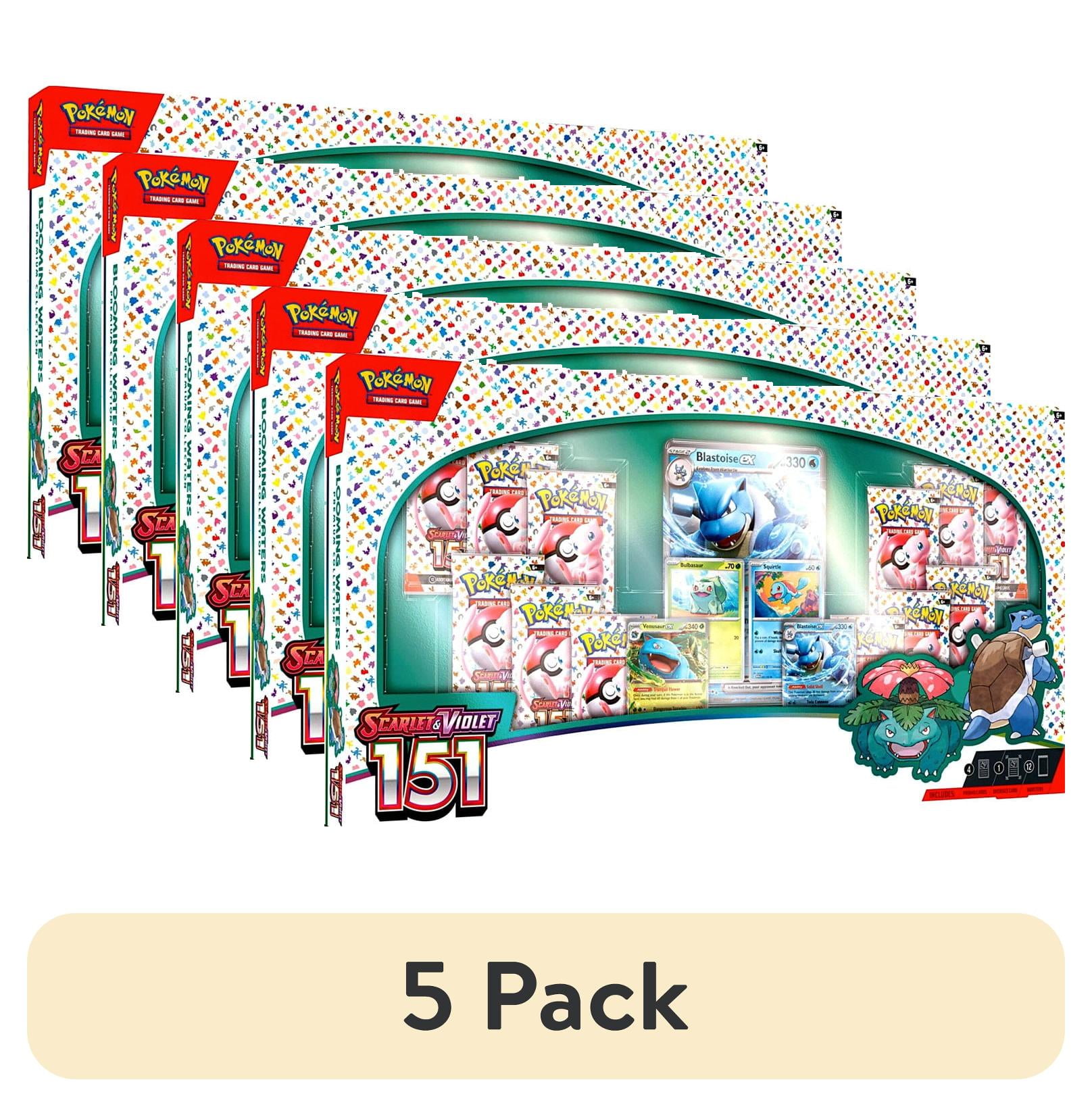 (5 pack) Pokemon Scarlet & Violet 151 Blooming Waters Premium ...