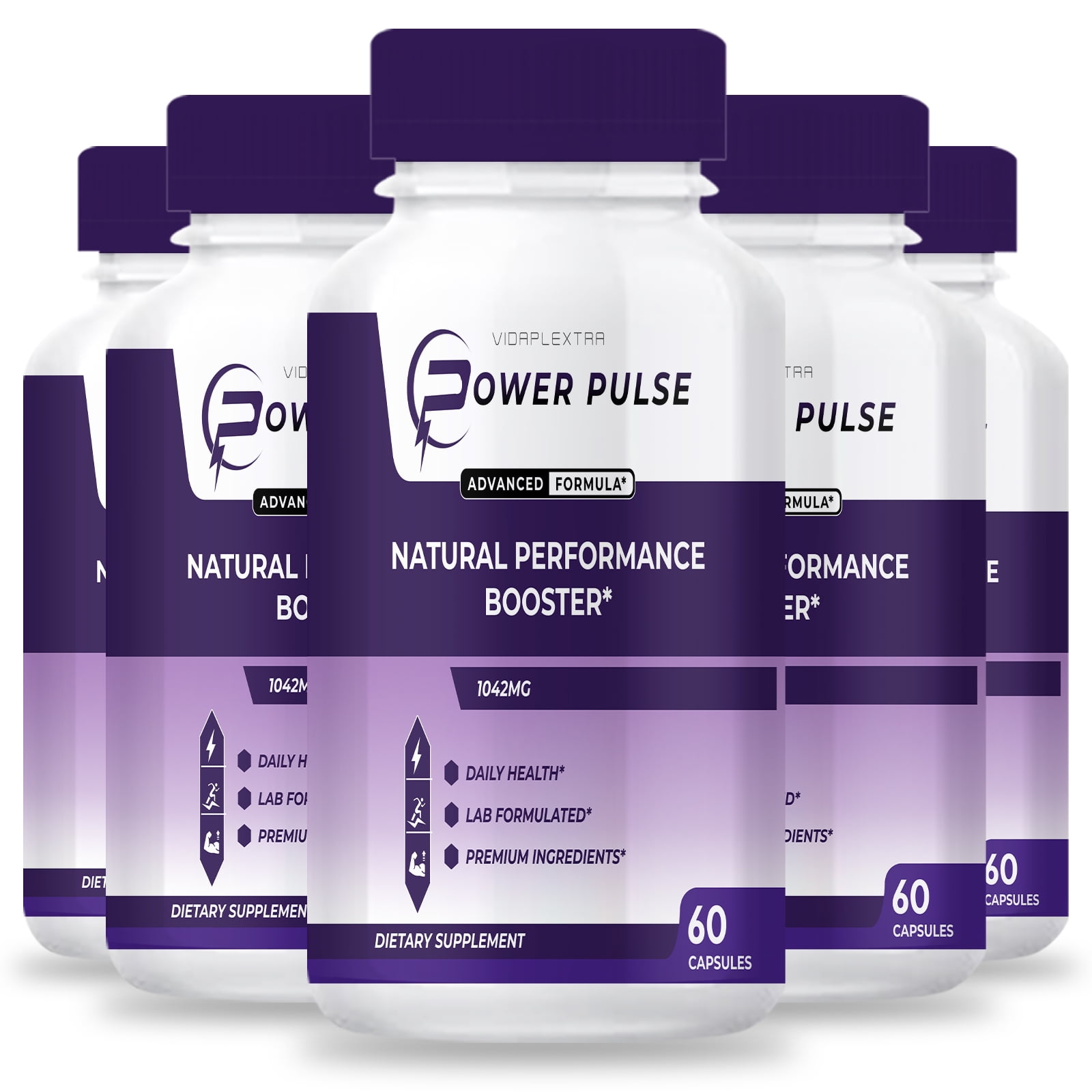 (5 pack) Power Pulse Capsules - Power Pulse Male Capsules - Walmart.com