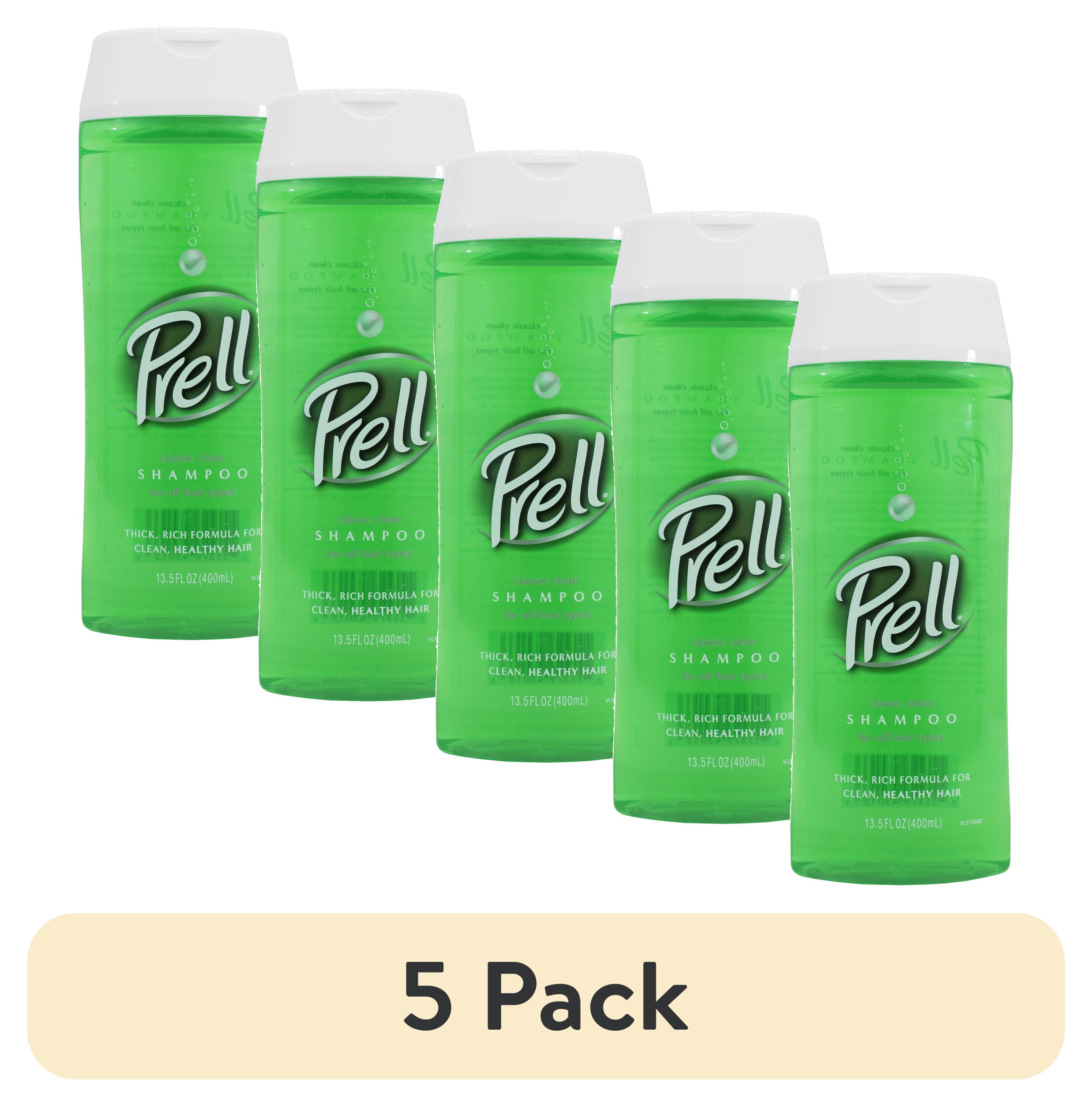 (5 pack) Prell® Classic Clean Shampoo, 13.5 fl oz, Clarifying, All Hair ...