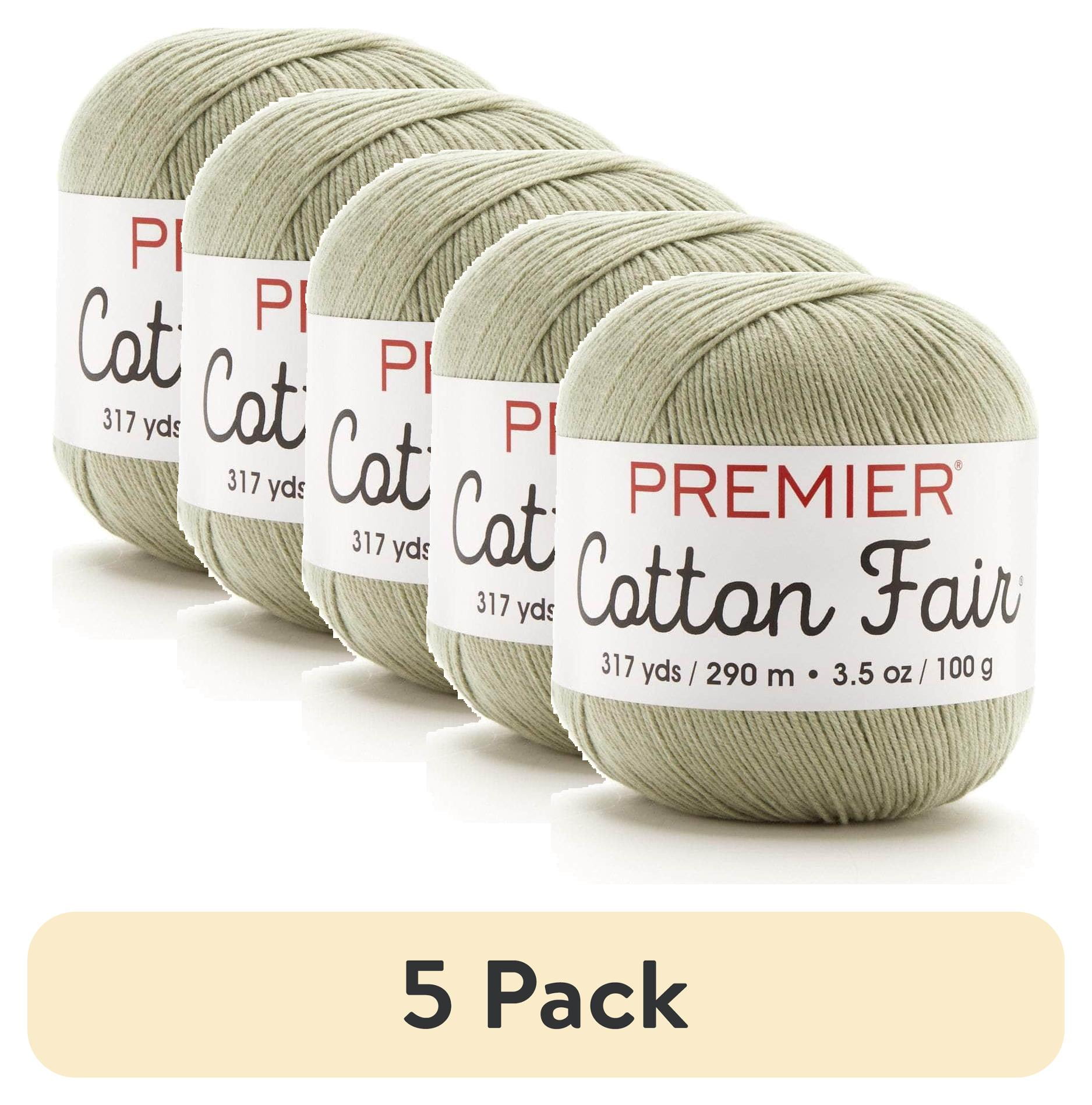 (5 pack) Premier Yarns Cotton Fair, Cotton/Acrylic Blend, Yarn for ...