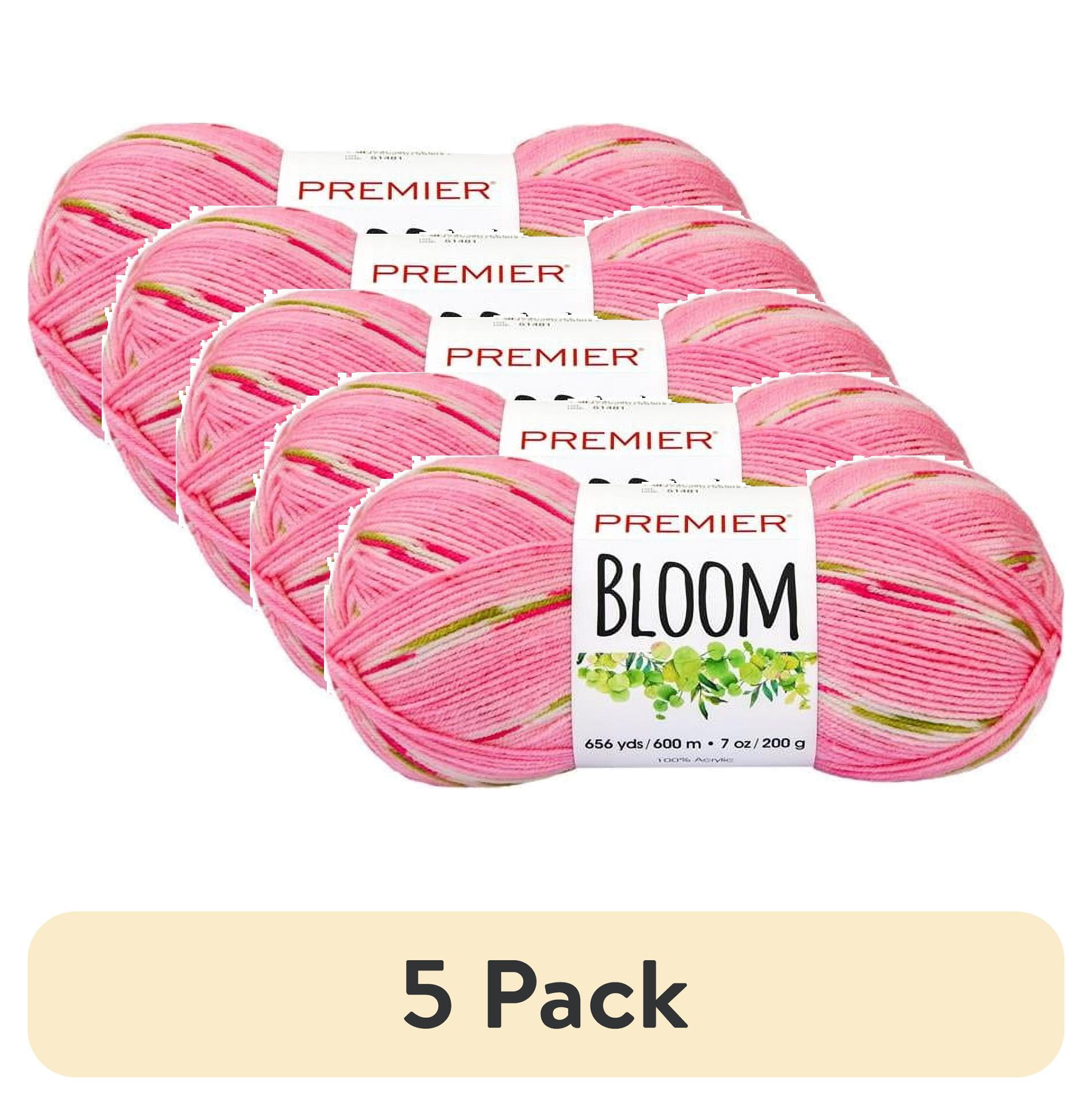 (5 pack) Premier Yarns Bloom Yarn-Peony - Walmart.com
