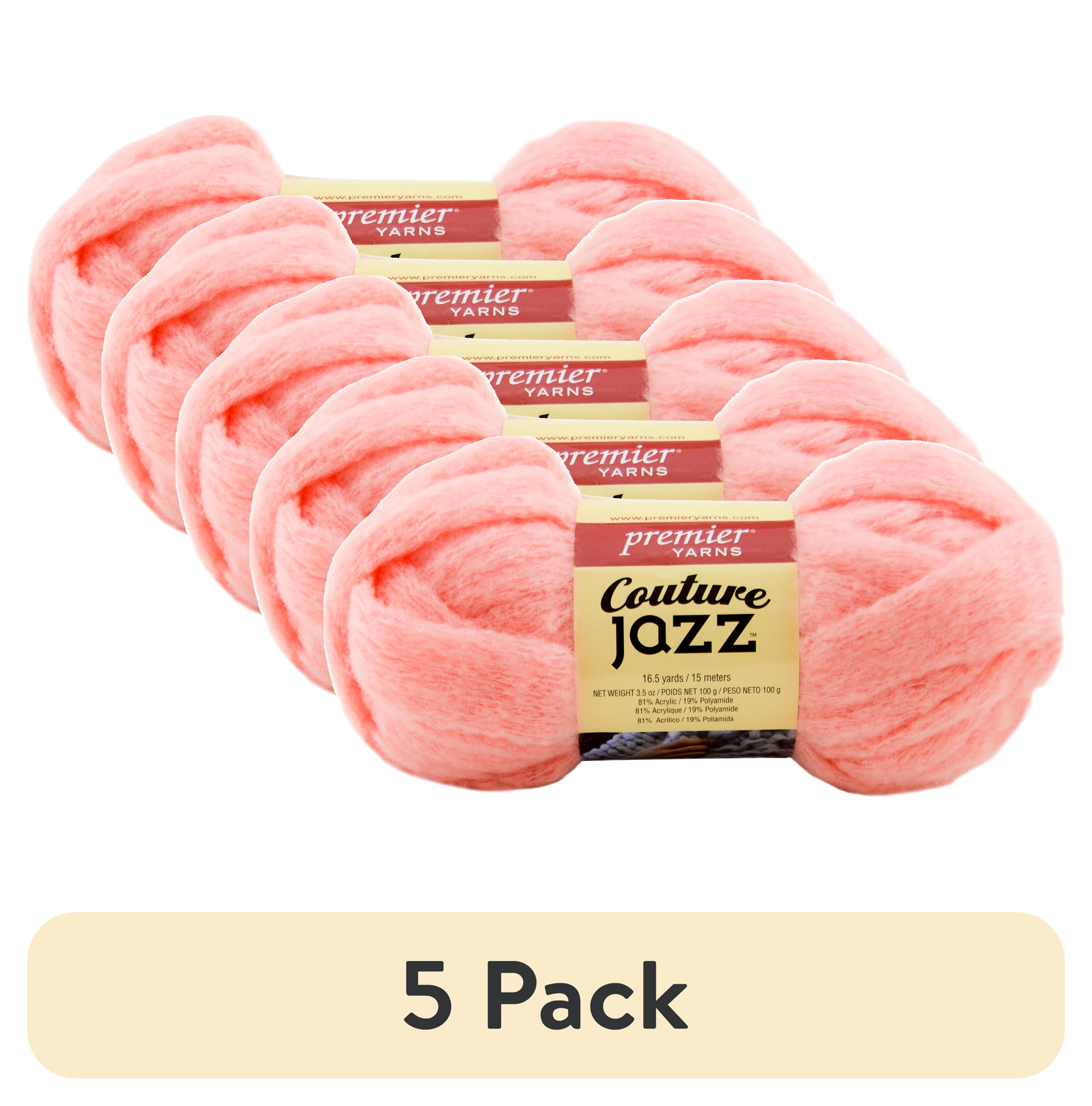 (5 pack) Premier Yarns Couture Jazz Yarn Soft Coral - Walmart.com