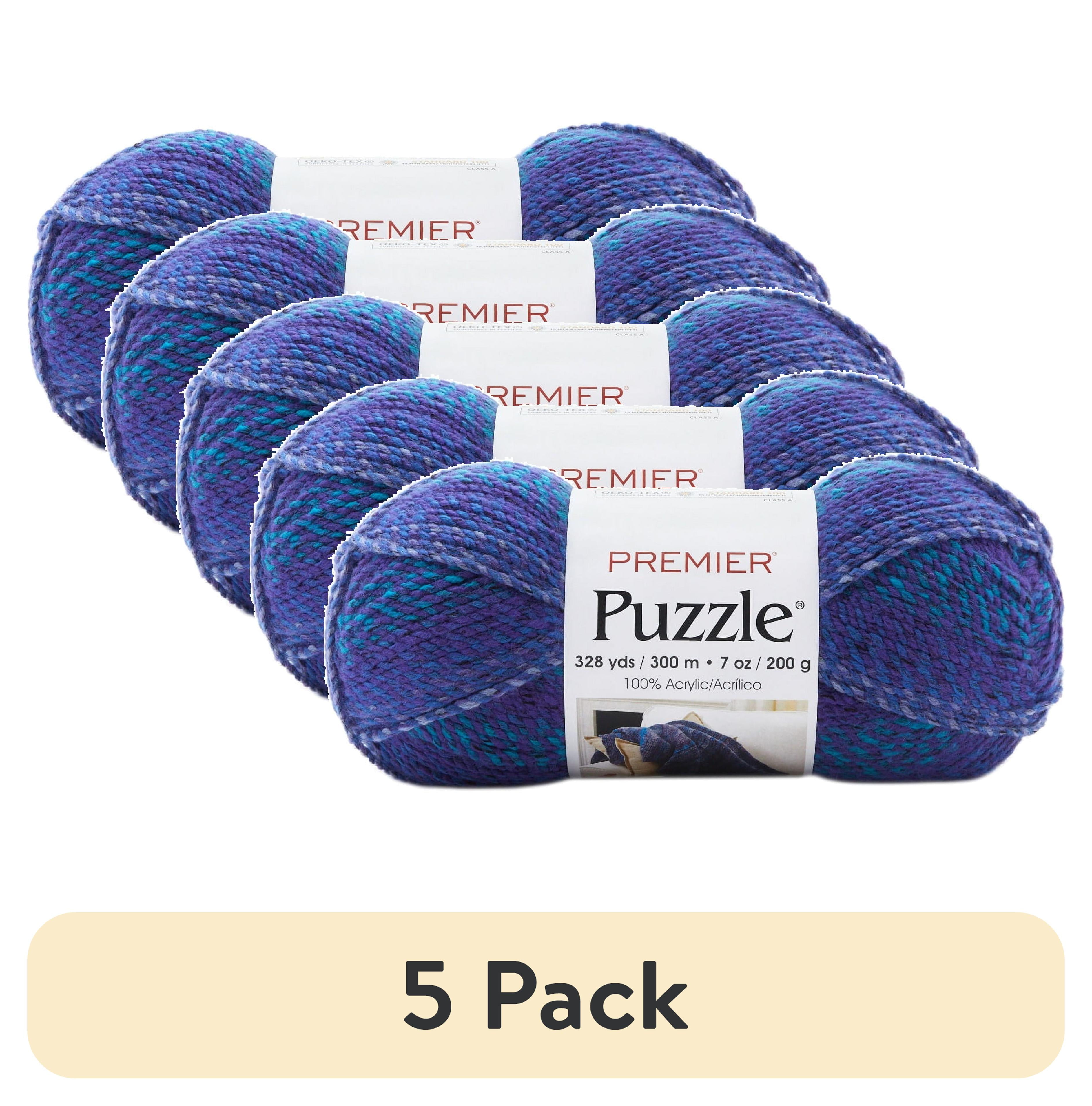 (5 pack) Premier Yarns - Puzzle Yarn - Hangman - 7oz 328yds - 5 Bulky ...