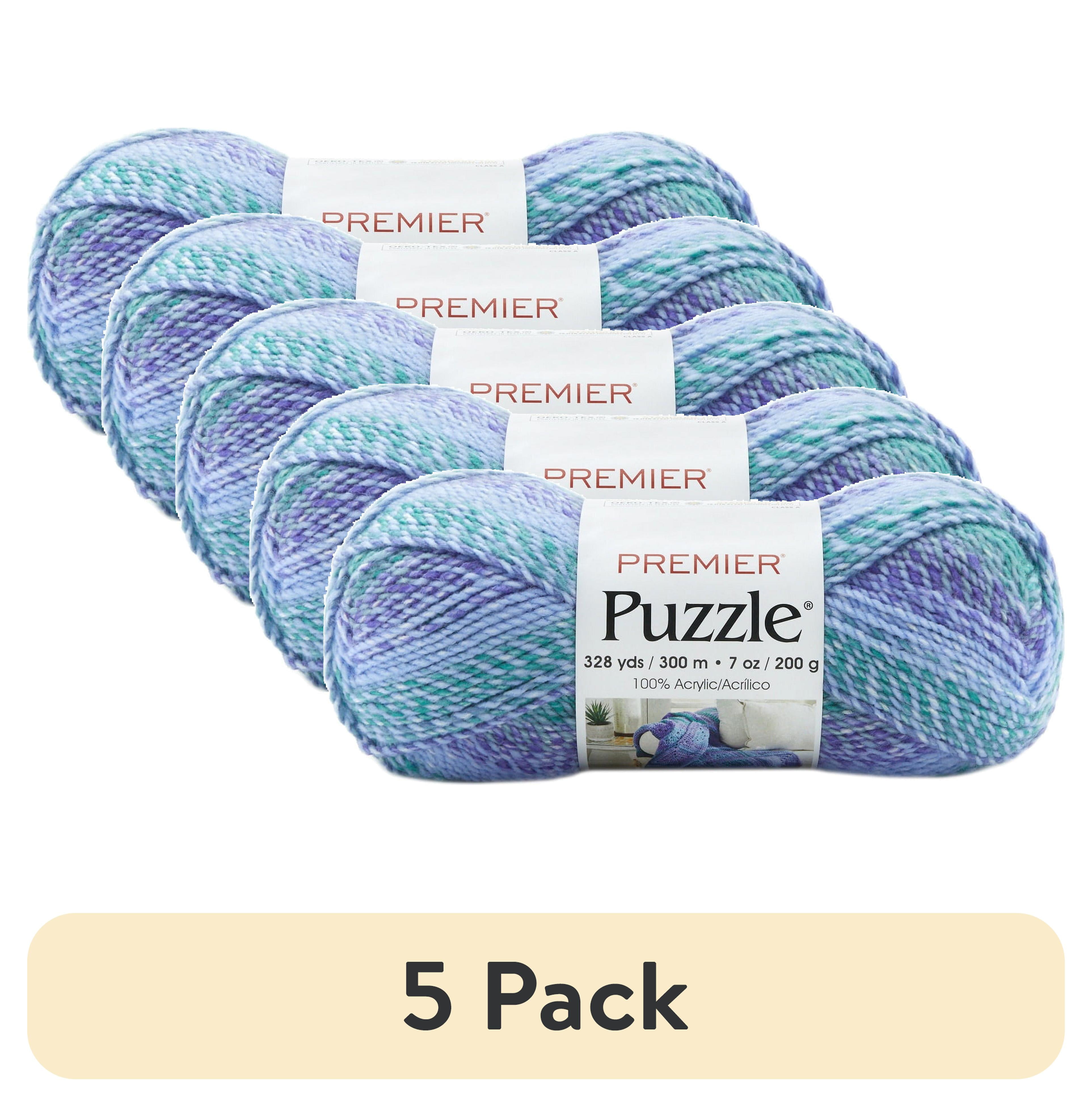 (5 pack) Premier Yarns - Puzzle Yarn - Tangram - 7oz 328yds - 5 Bulky ...