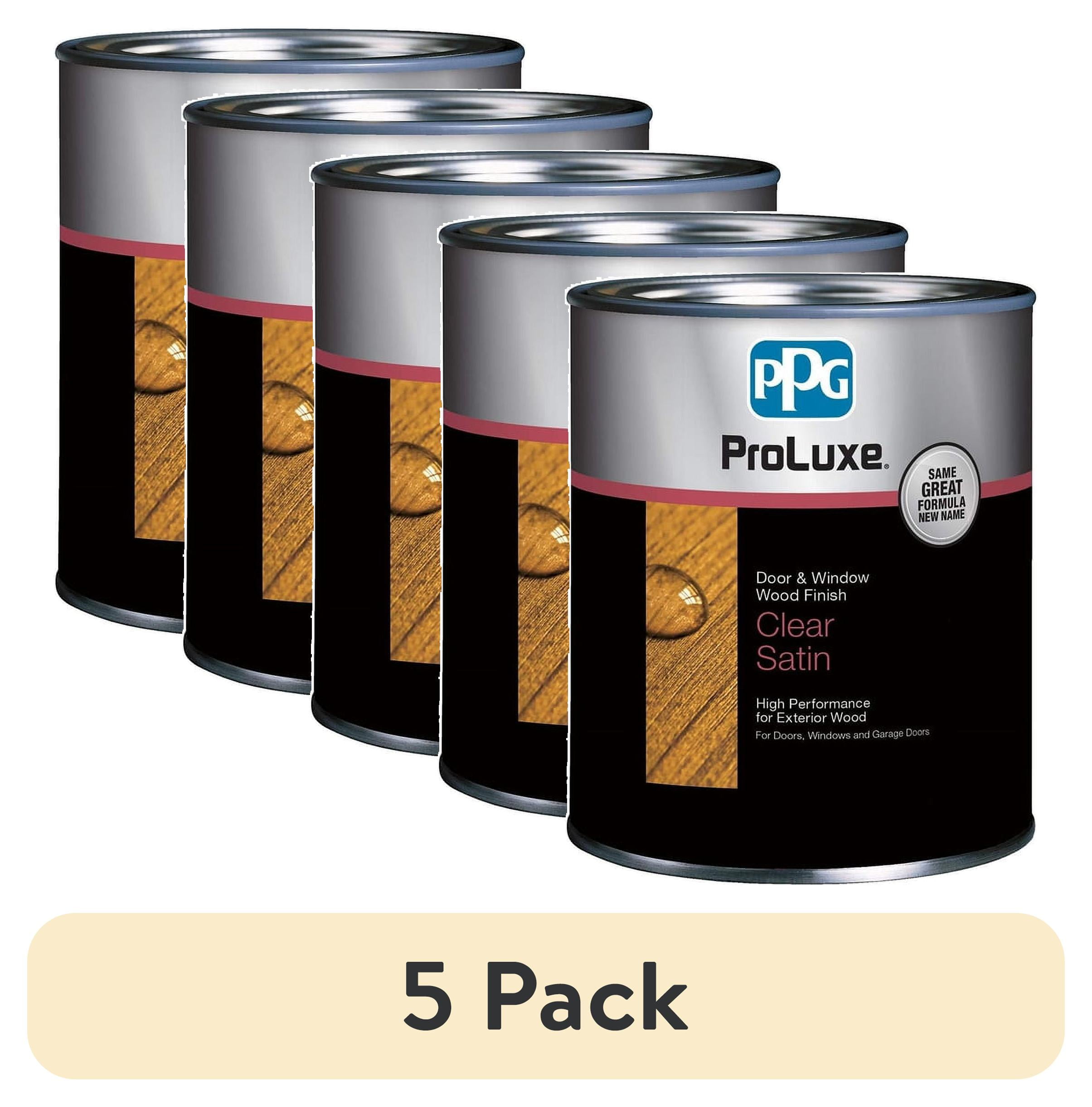 (5 pack) Pro Luxe Cetol Clear Satin Wood Finish, 1 Quart - Walmart.com