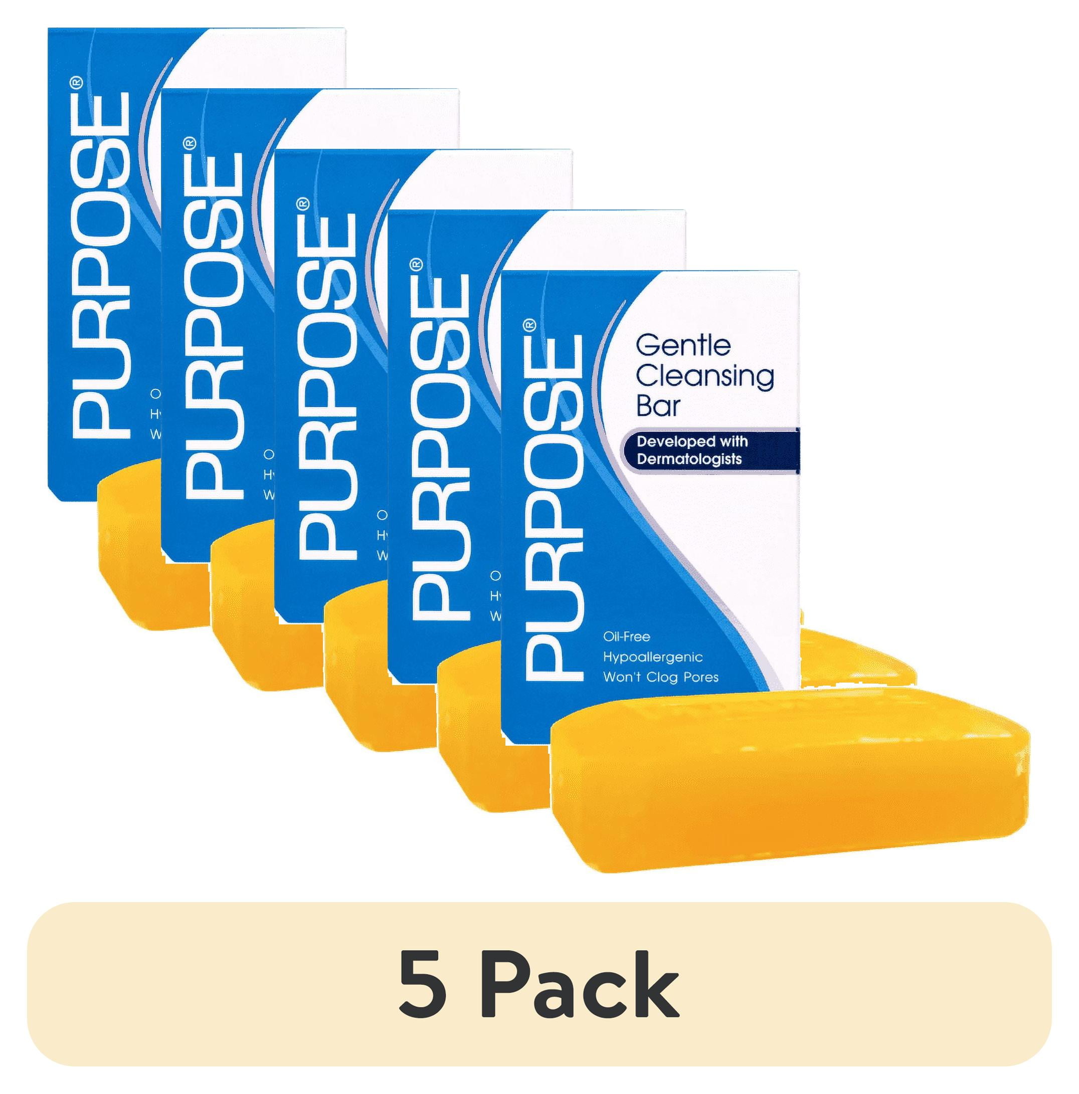 (5 pack) Purpose Gentle Facial Cleanser and Face Wash Bar For Sensitive ...