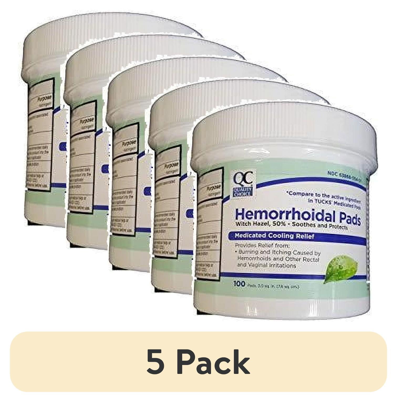 (5 pack) QC HEMORRHOIDAL PADS (TUCKS) 100EA - Walmart.com