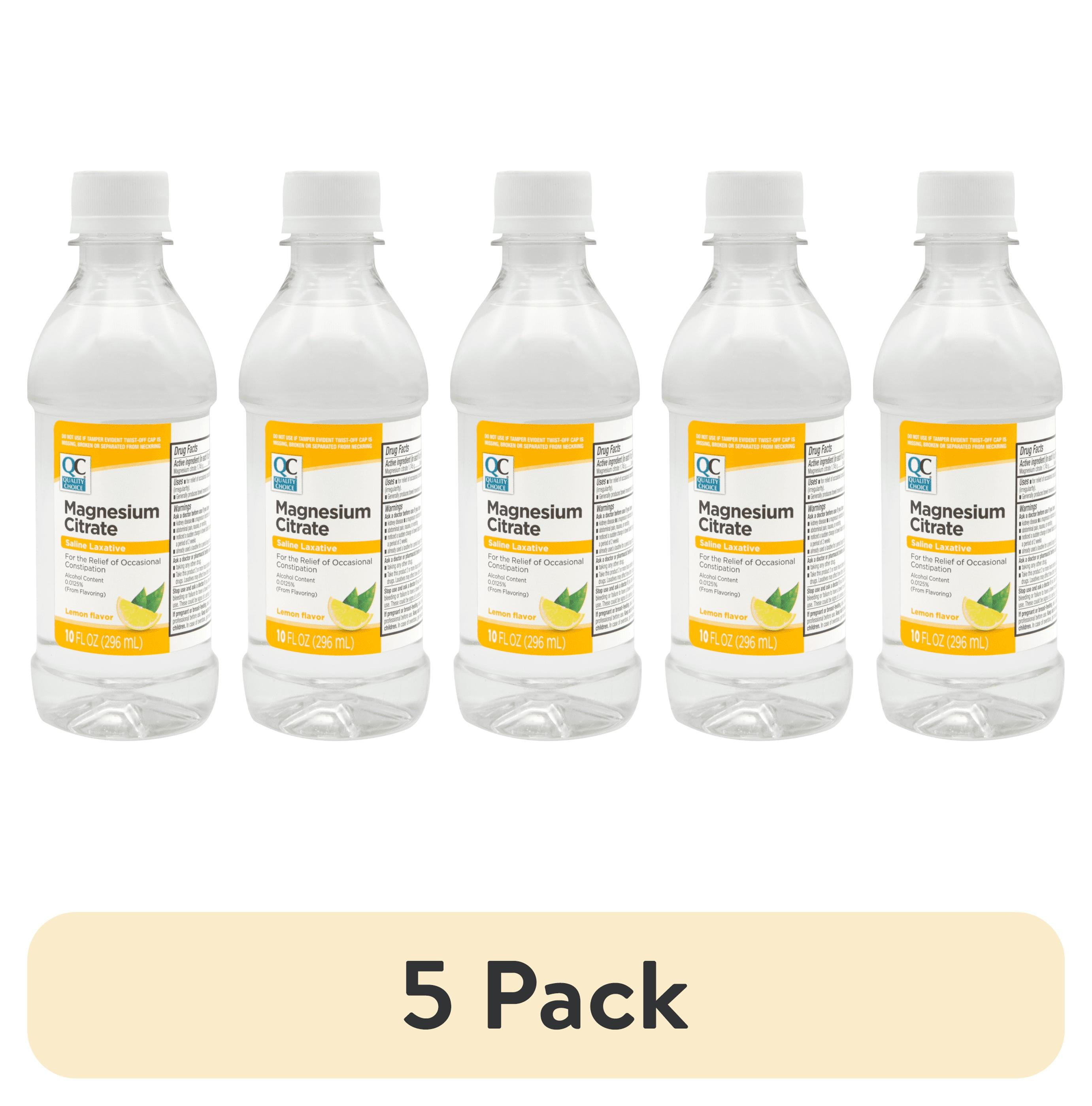 (5 pack) Quality Choice Magnesium Citrate Liquid Laxative ...