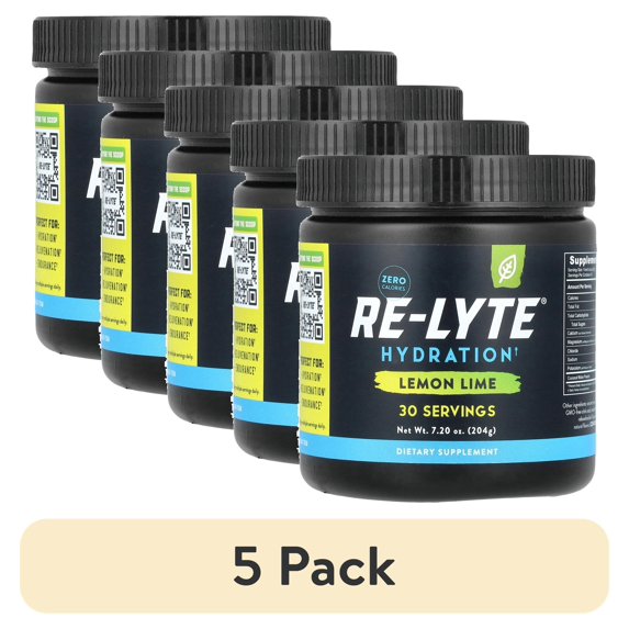(5 pack) REDMOND Re-Lyte Electrolyte Drink Mix (Lemon Lime) - Walmart.com