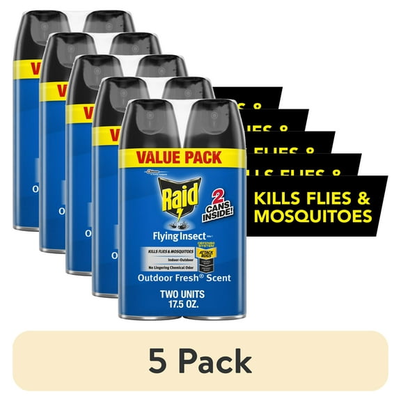 Raid Max Dry Fogger, Deep-Penetrating Insect Killer for Home, Pack of 6 ...