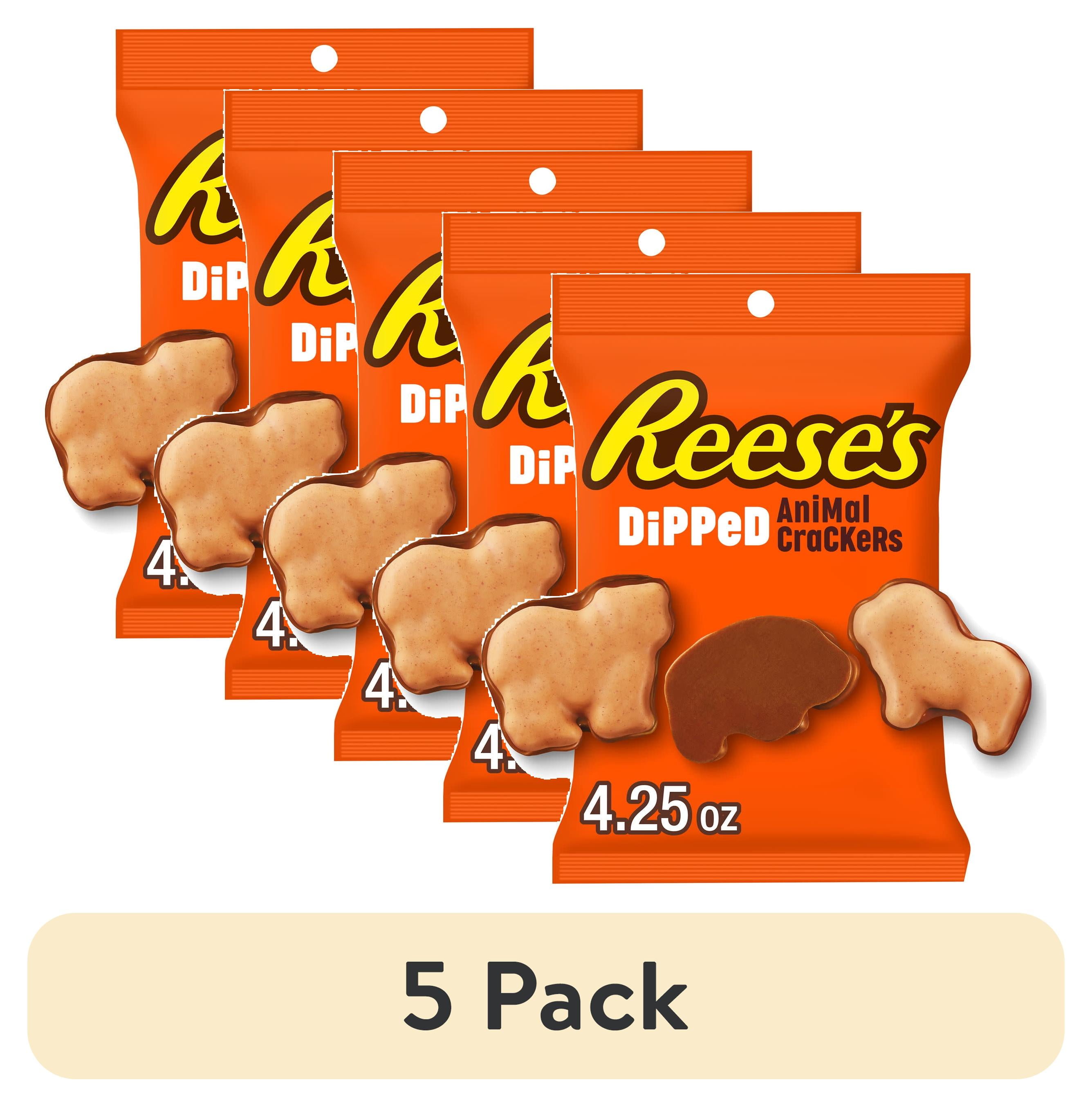 (5 pack) Reese's Chocolate and Peanut Butter Candy Dipped Animal ...