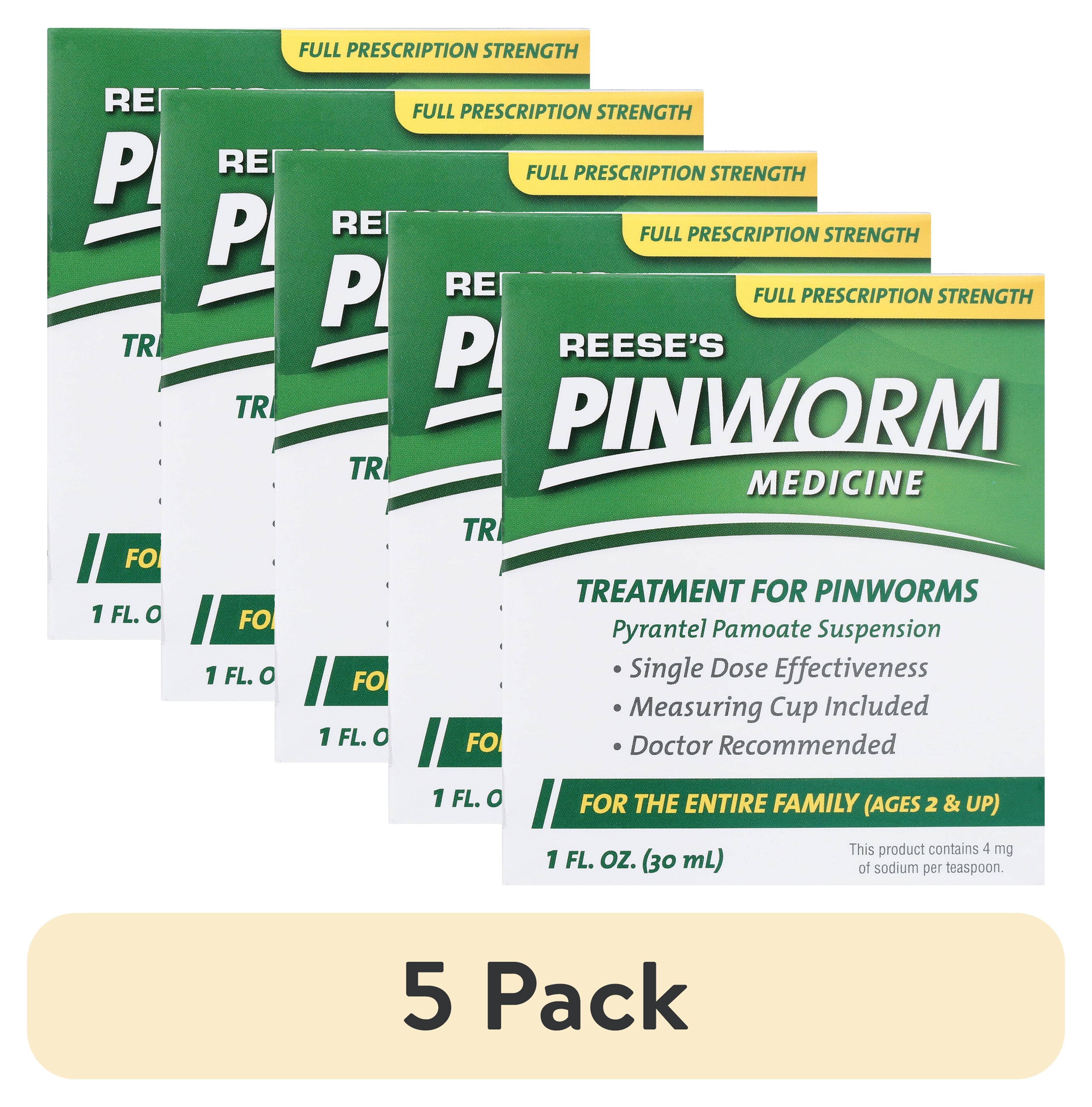 (5 pack) Reese's Pinworm Medicine, 1 fl oz. - Walmart.com