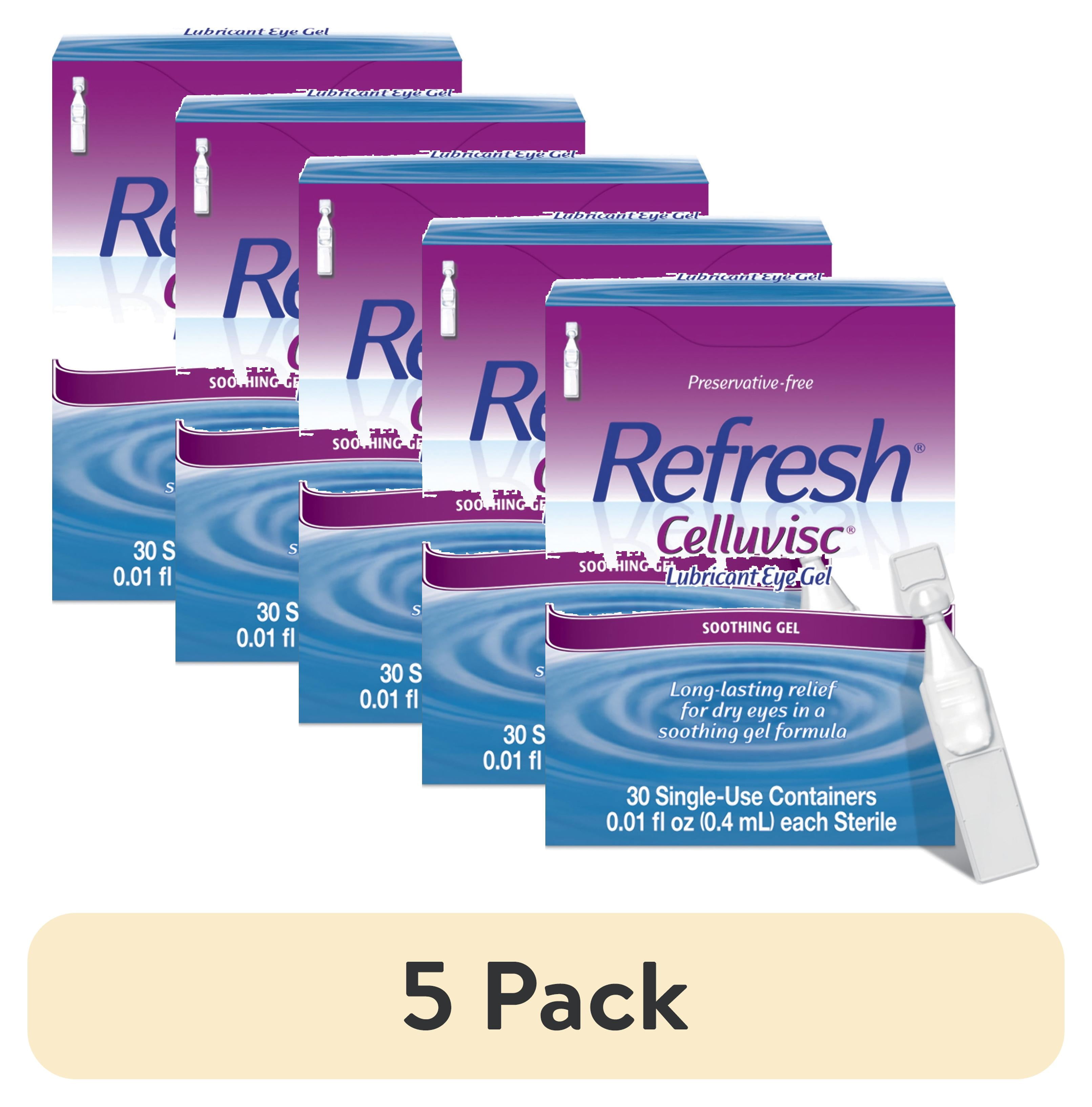 (5 pack) Refresh Celluvisc Lubricant Eye Gel Preservative-Free ...